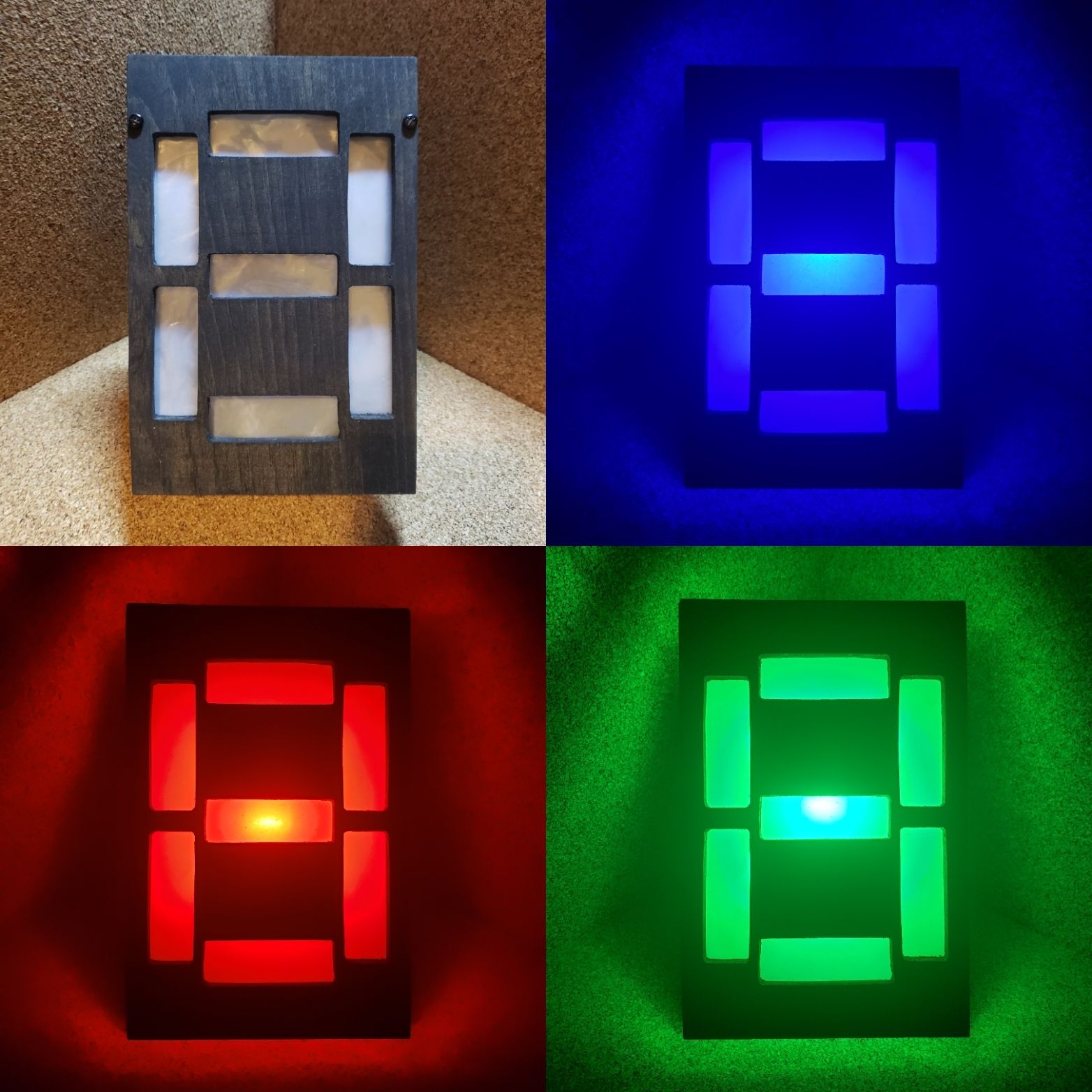Super-Sized RGB Seven-Segment Display Lamp : 8 Steps (with Pictures ...