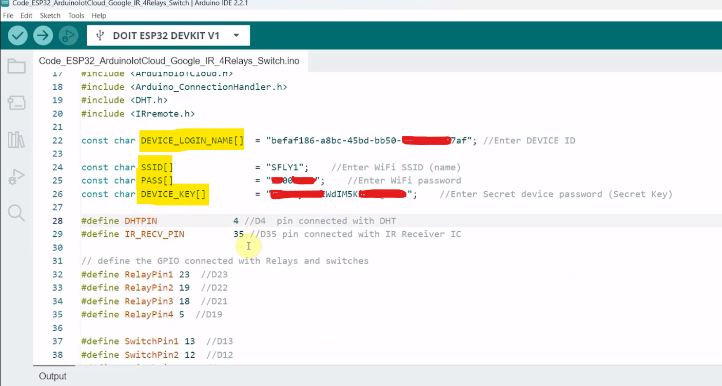 ESP32 Home Automation Using Arduino IoT Cloud Google Assistant : 16 ...