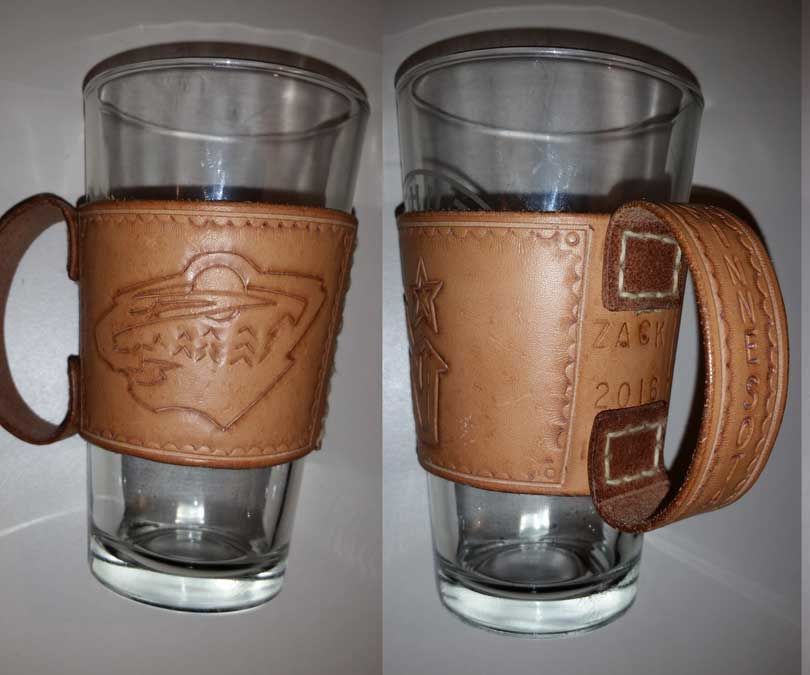 Leather Beer Glass Zarf With Handle : 8 Steps (with Pictures ...