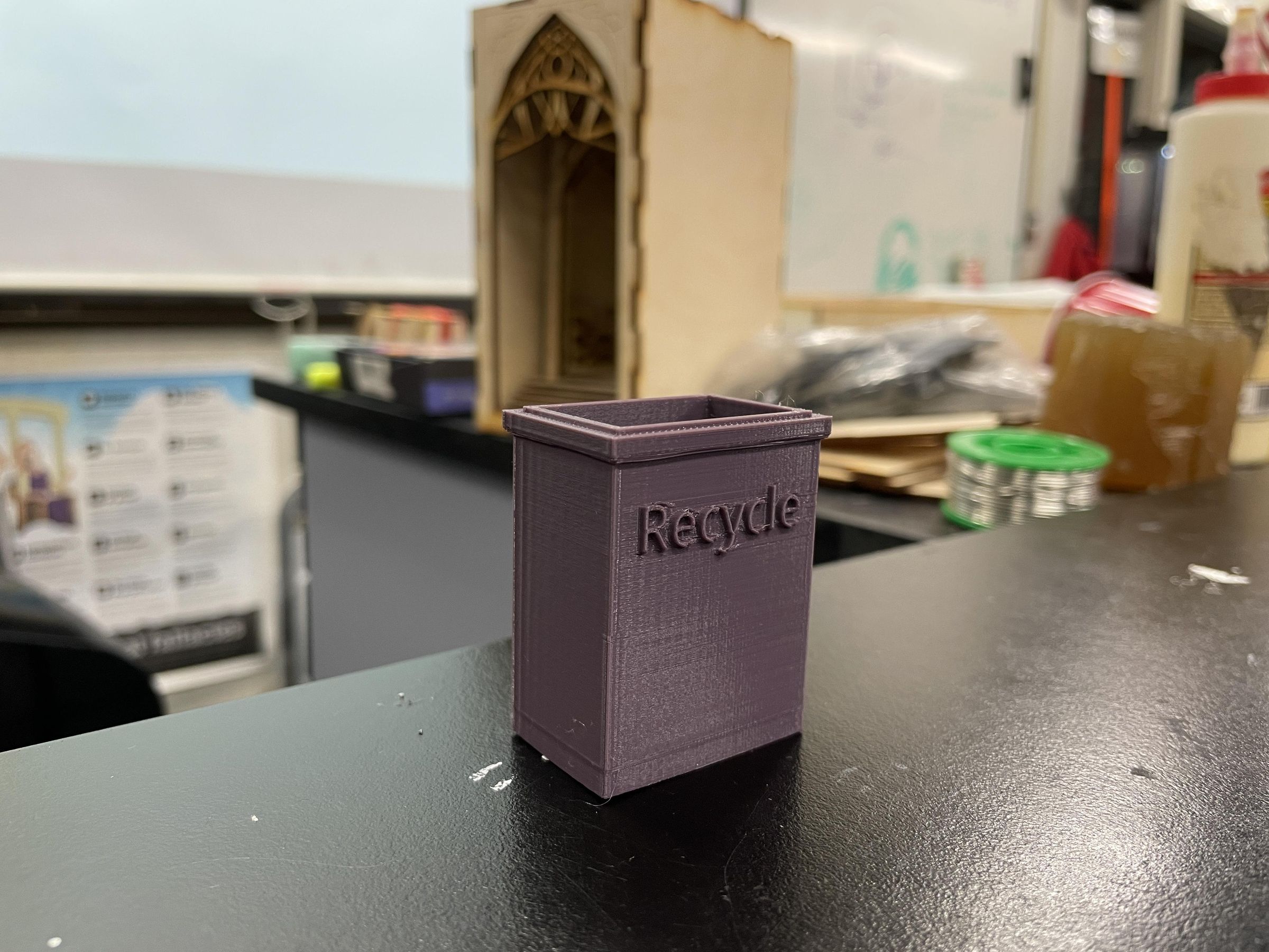 3D Printed Recycling Bin (For Me to Learn the Basic Process of 3D ...