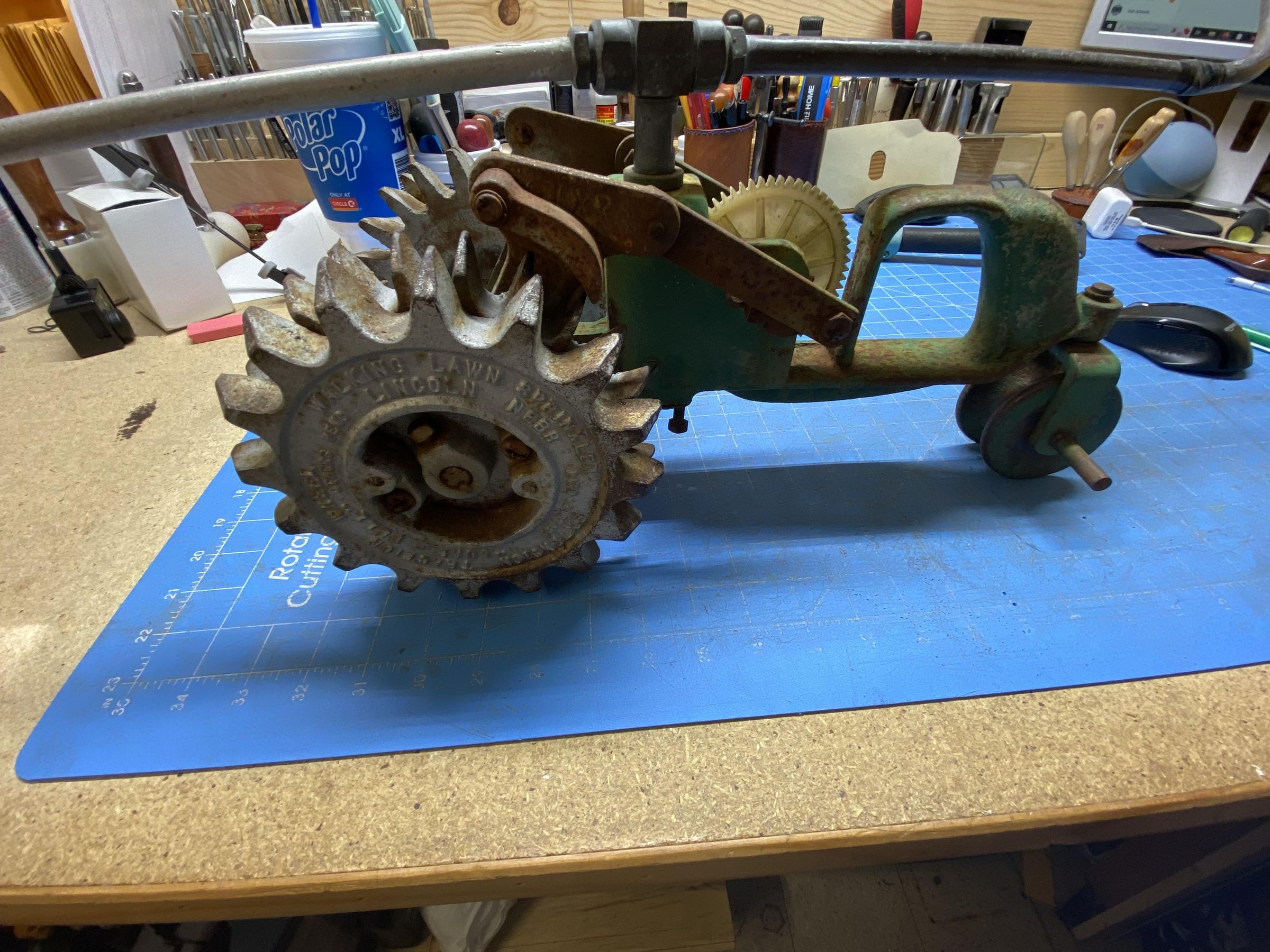 Restoring Grandpa's National Walking Sprinkler : 5 Steps (with Pictures ...