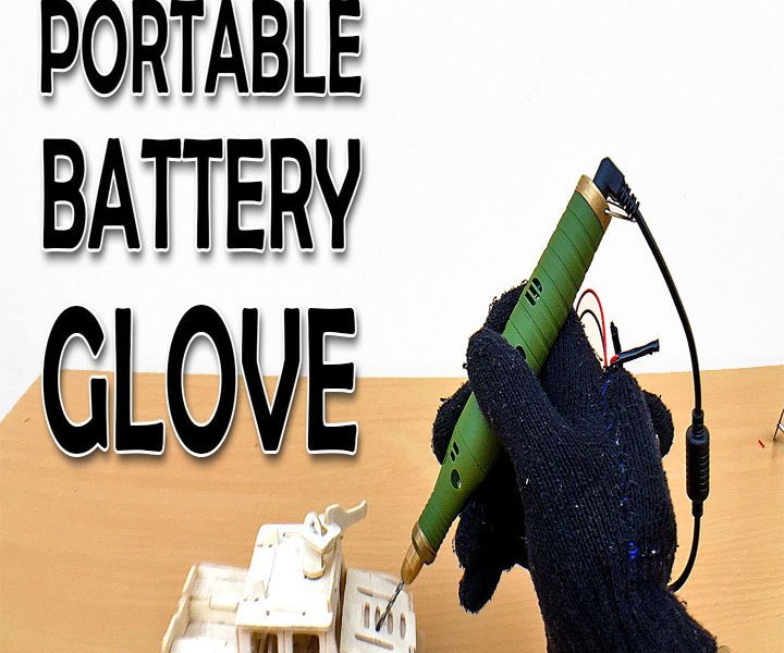 Portable Battery Pack Glove (Video) (with Pictures) - Instructables