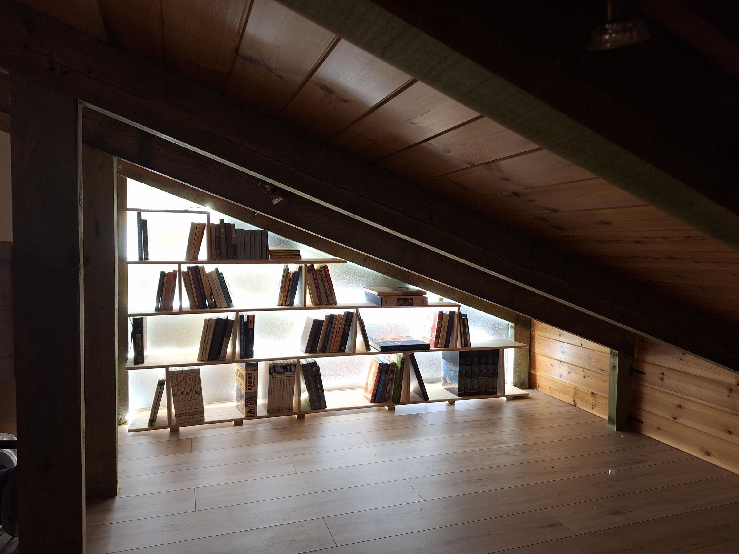 Turn a Confined Dark Area Into a Back Lighted Bookcase : 11 Steps (with ...
