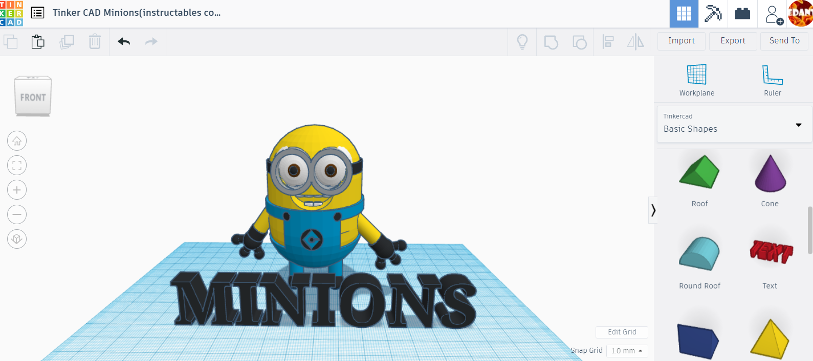Minions for 3d Printing(TinkerCAD). : 7 Steps - Instructables