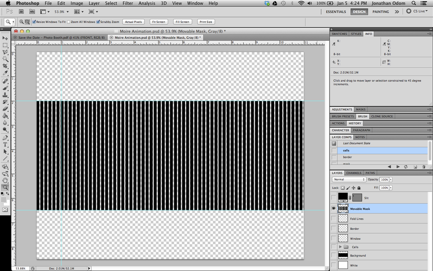 2D Moire (Slit) Animation : 7 Steps (with Pictures) - Instructables