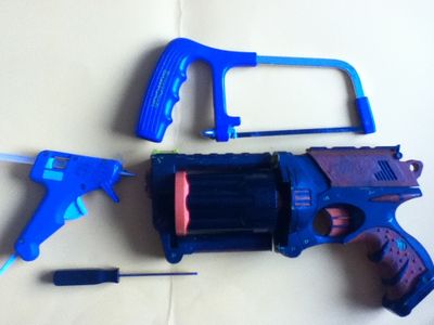 Nerf Minigun Pistol!!!!! : 8 Steps - Instructables