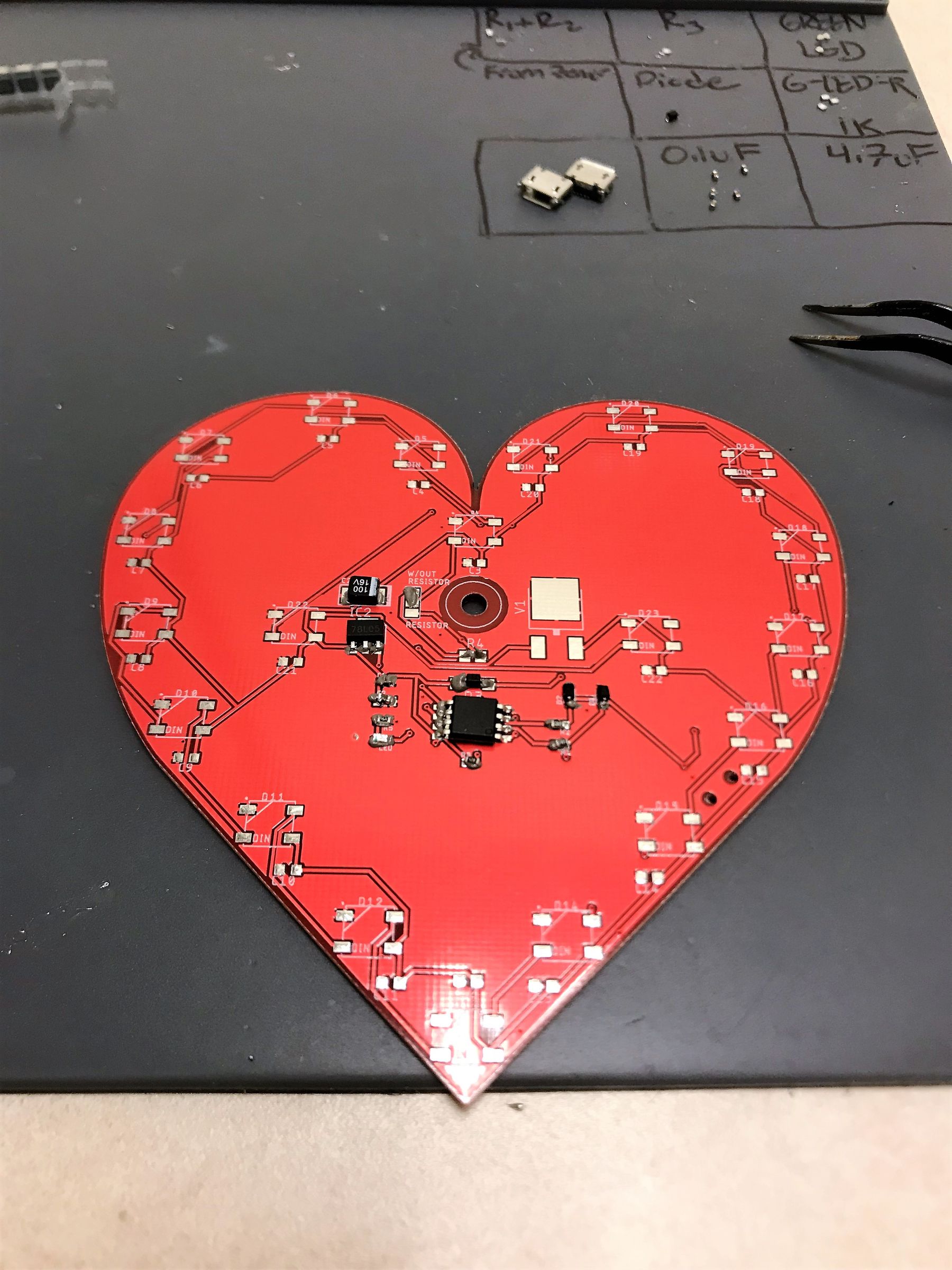Valentines PCB Heart : 4 Steps (with Pictures) - Instructables