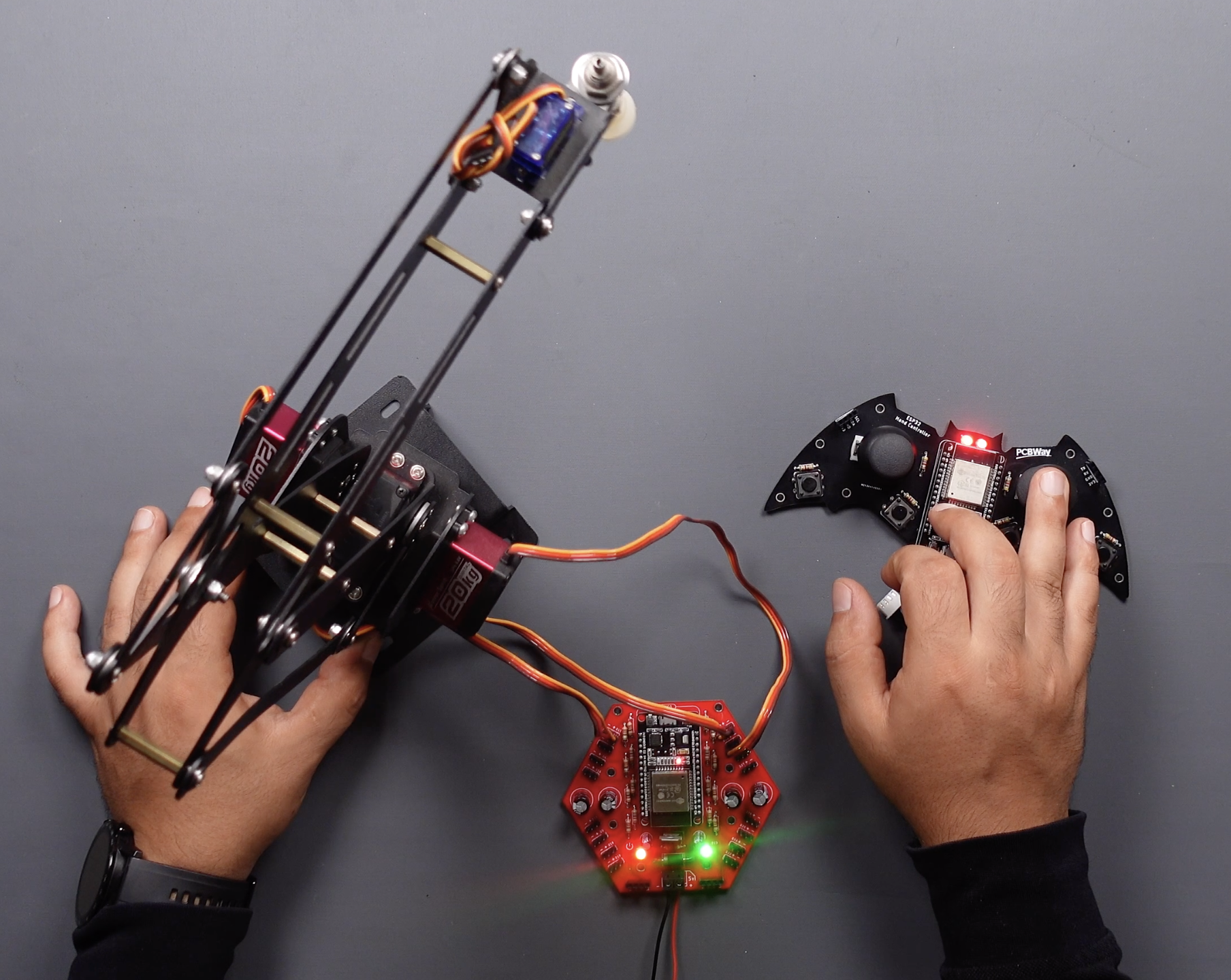 ESP32 Servo Motor Controller Board - Wireless Control With Bluetooth App and ESP32 to ESP32 : 8 ...