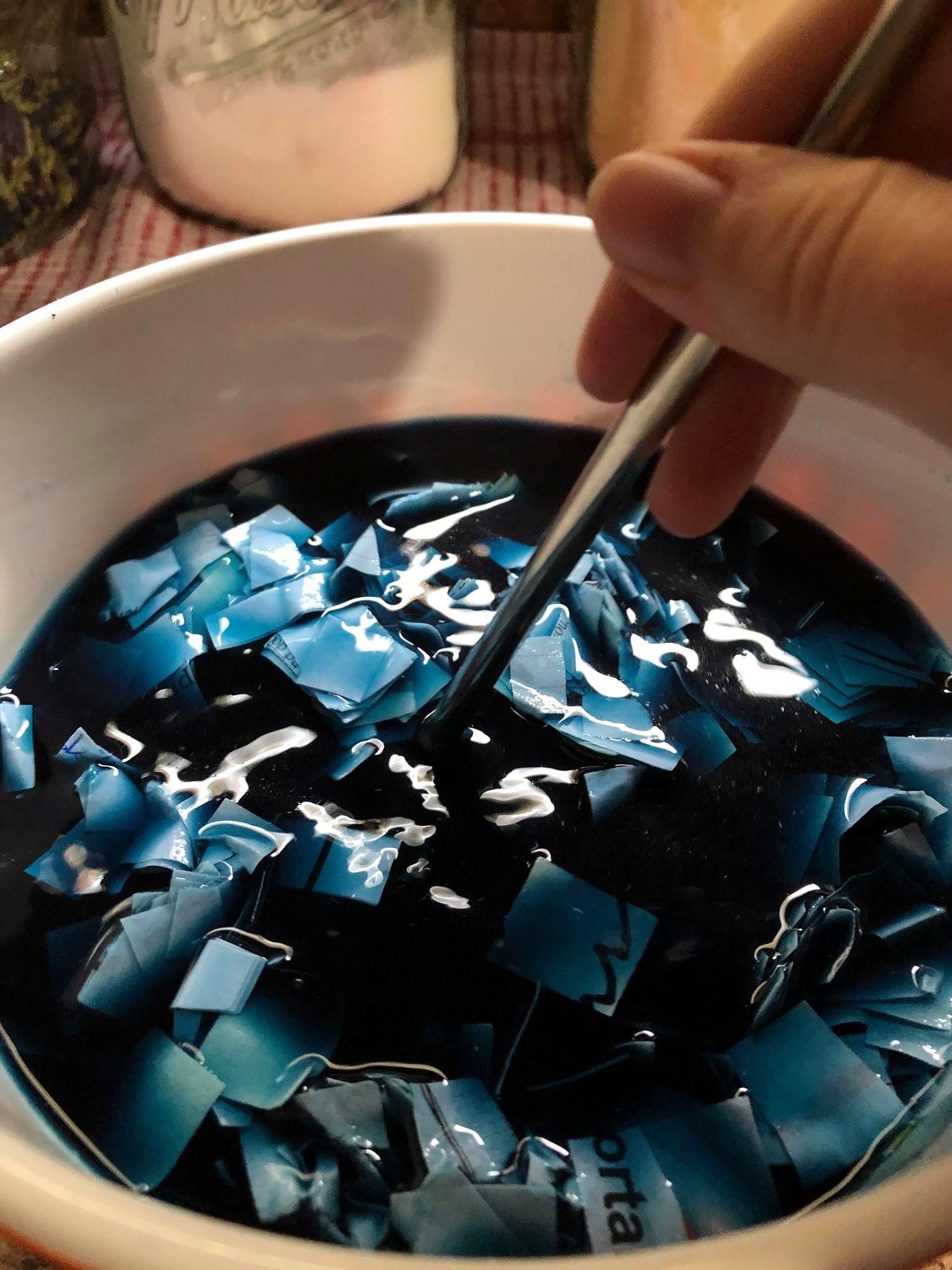 Naturally Dyed Recycled Indigo Butterfly Pea Flower Paper! : 8 Steps ...