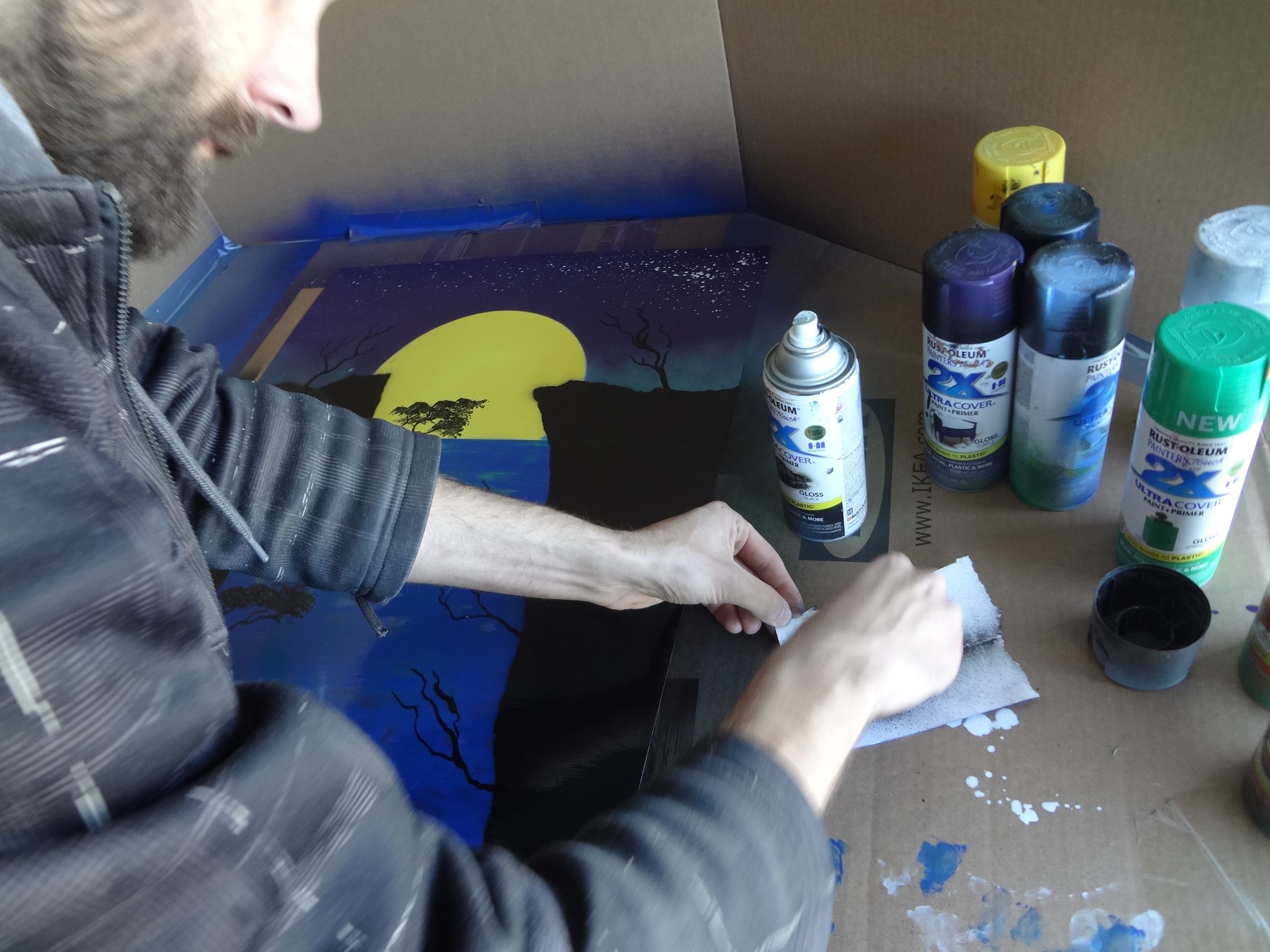 Spray-Paint Sunset : 14 Steps (with Pictures) - Instructables