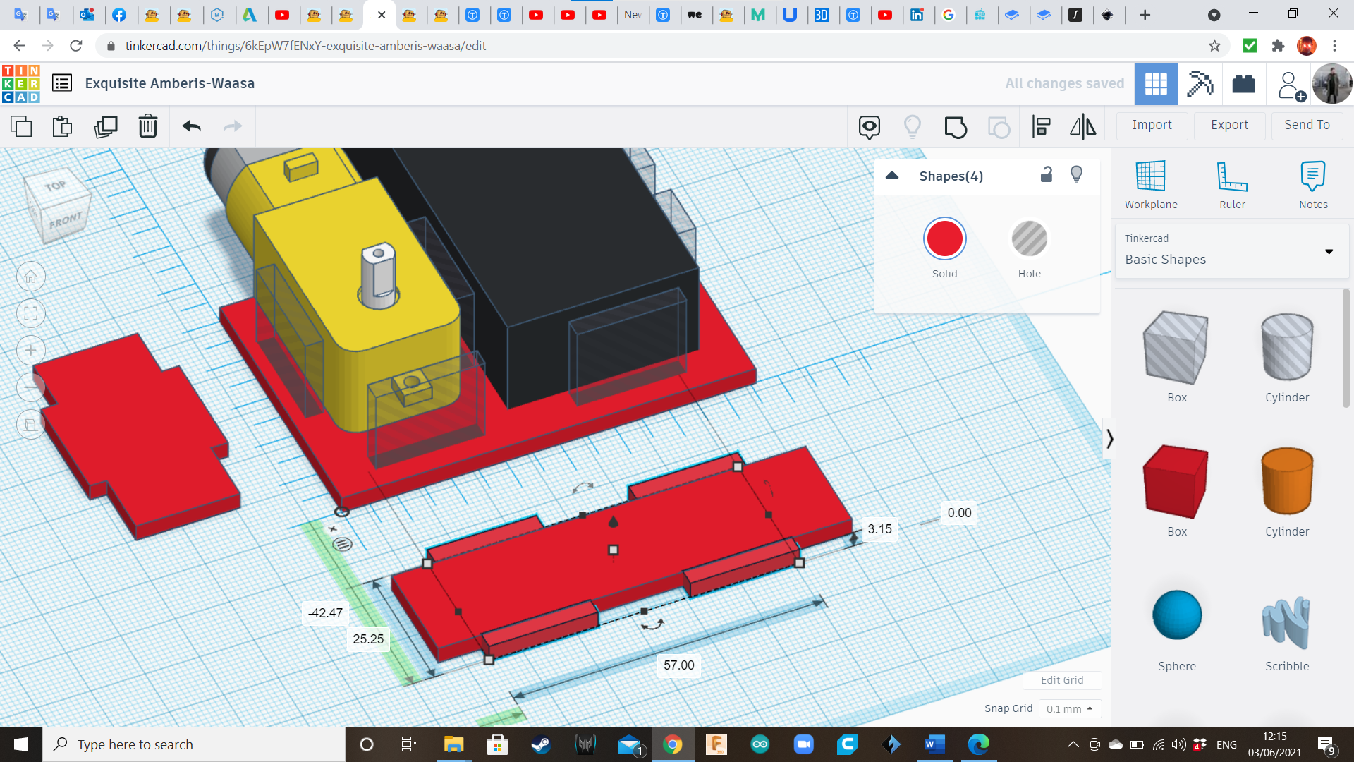 Tinkercad Robotics for School: Laser-cut Walking Machine! : 27 Steps ...