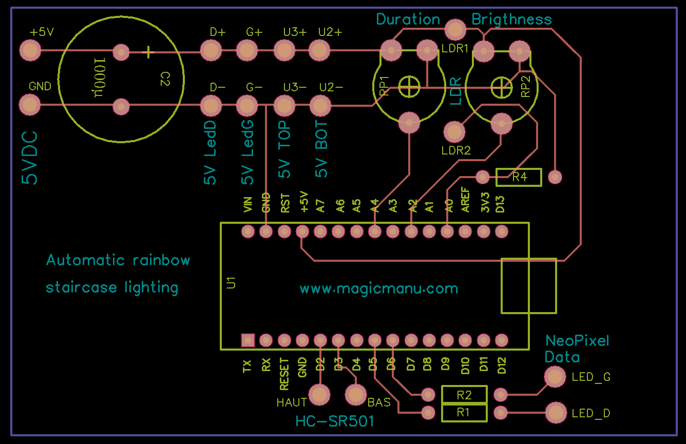 Automatic Rainbow Staircase Lighting : 9 Steps (with Pictures ...
