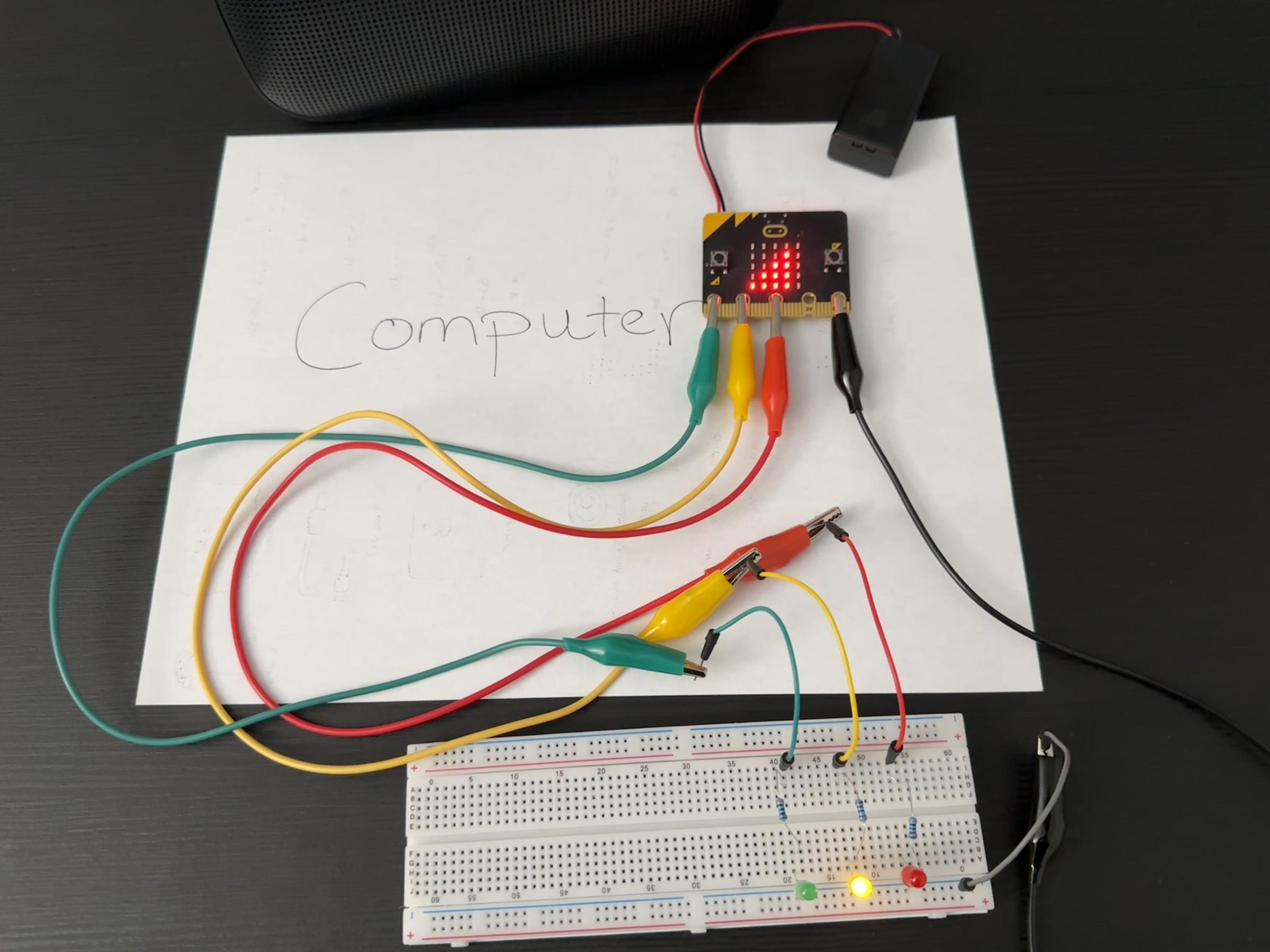 Decibel Meter and Visual Alarm (Micro:bit) : 7 Steps - Instructables