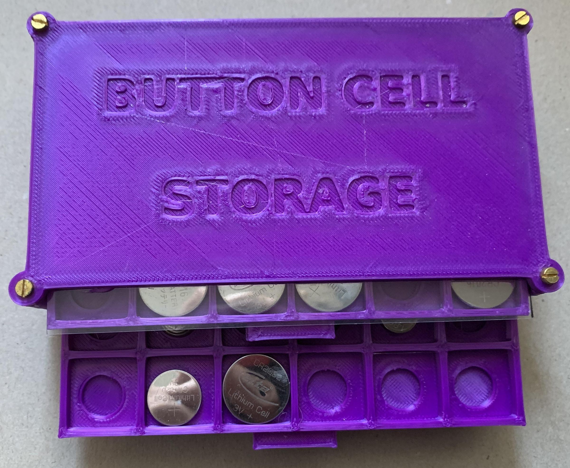 A 3D Printed Button Cell Storage Container : 3 Steps (with Pictures ...