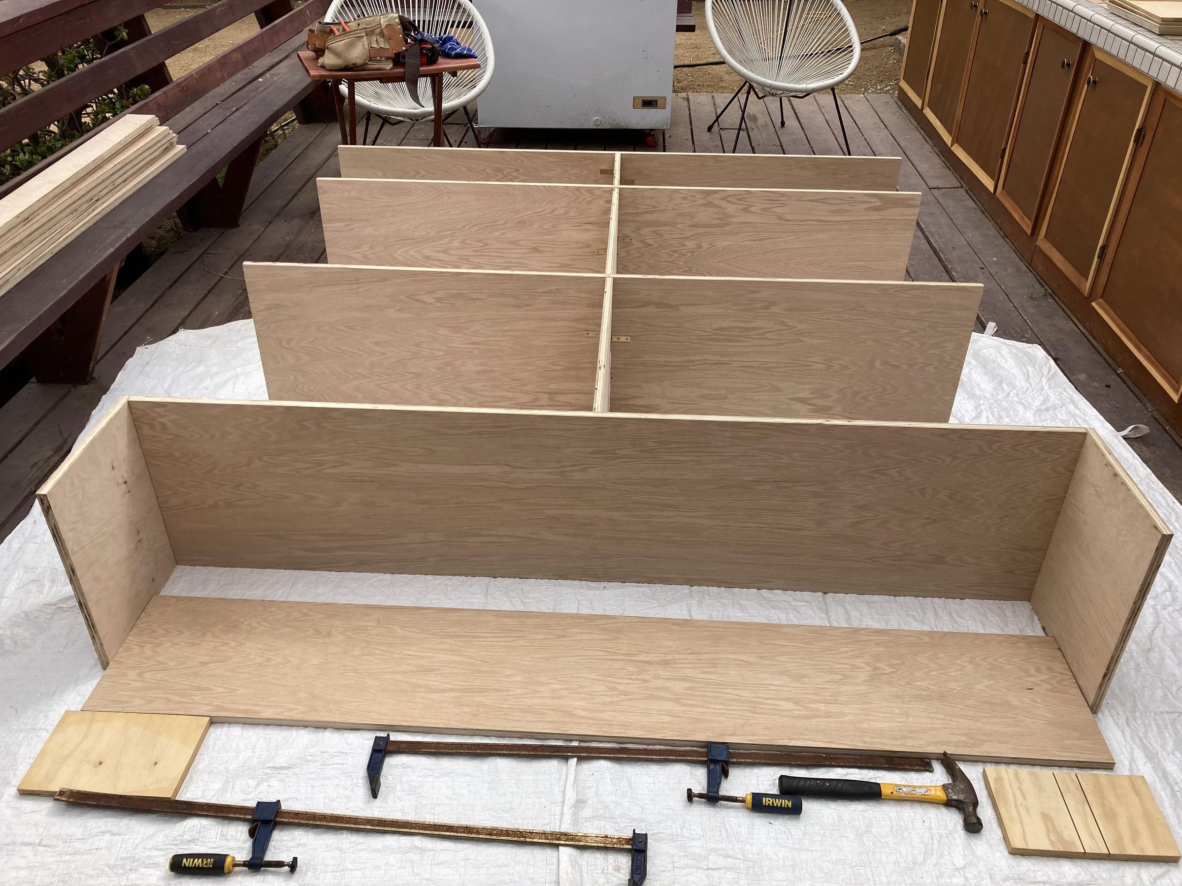 Red Oak Wood Underbed Drawers, Bookshelf, and Side Table : 6 Steps ...