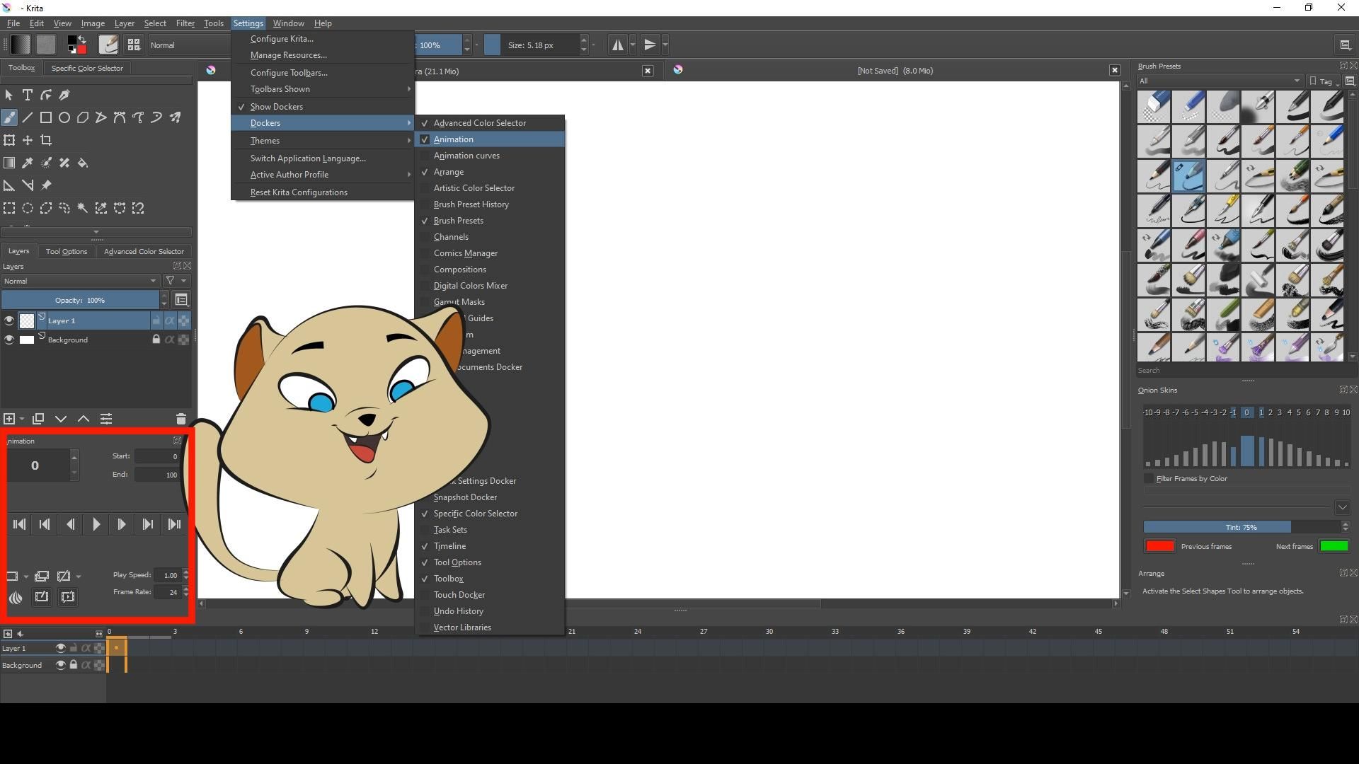 How to Animate in Krita : 8 Steps - Instructables