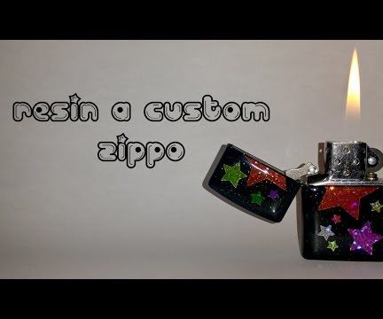 Custom Zippo With Resin and Stickers - Instructables