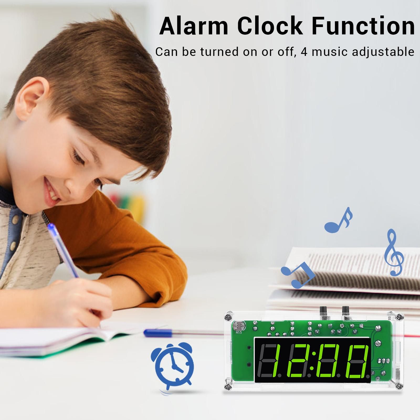 MiOYOOW 4-Digit Digital DIY Clock Kits With Acrylic Shell : 18 Steps ...