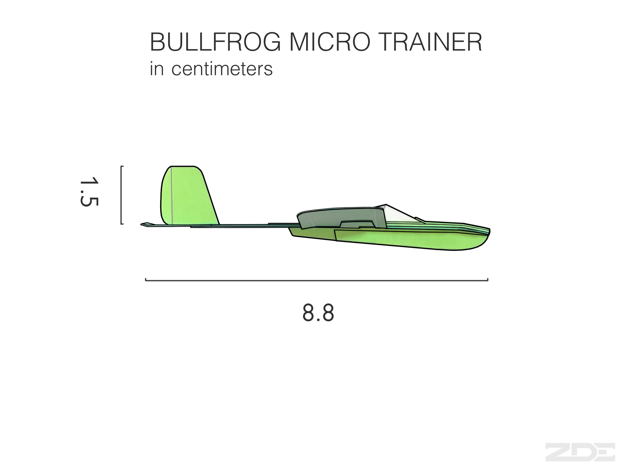 Micro Trainer Airplane Made of Card Stock : 7 Steps (with Pictures ...