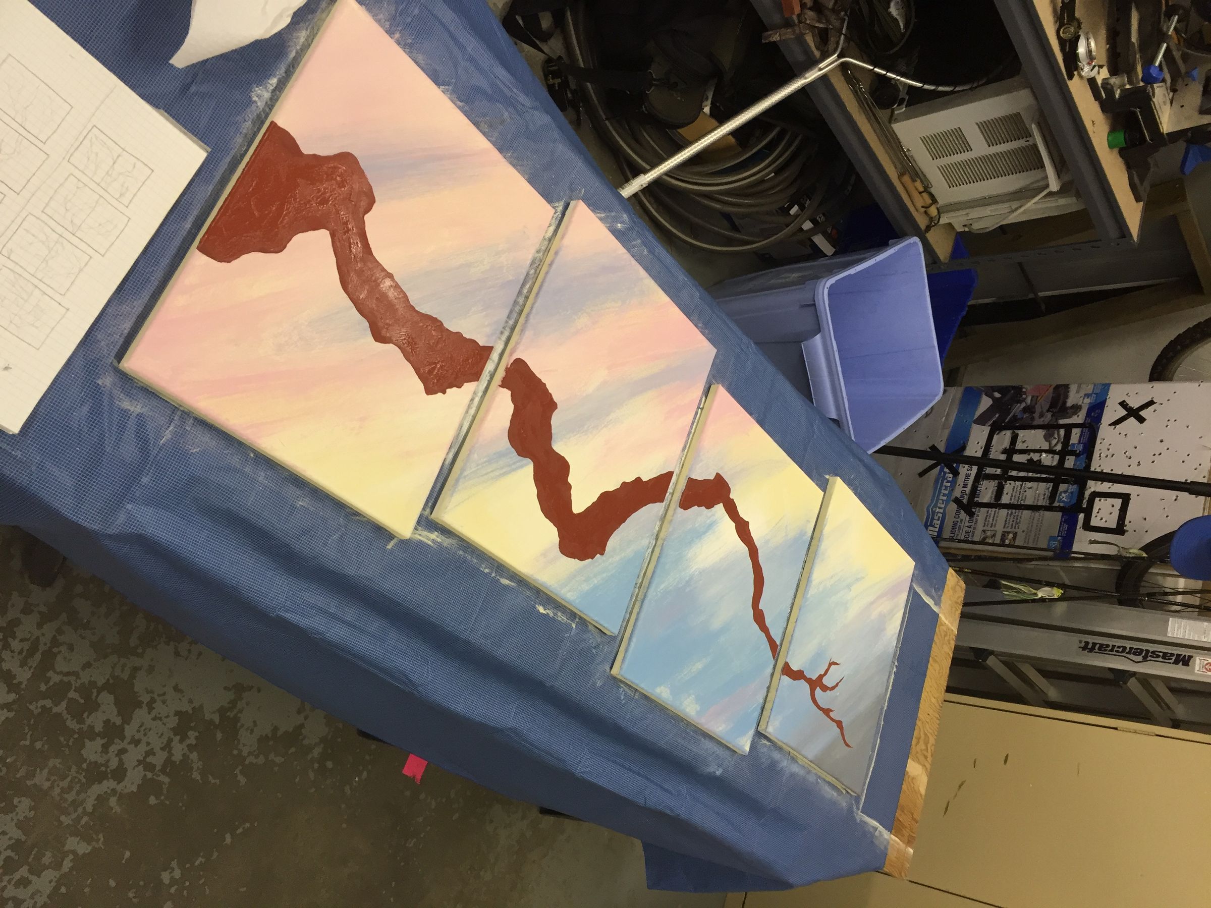 4 Piece Painting - a Walk Through the Seasons : 4 Steps (with Pictures ...