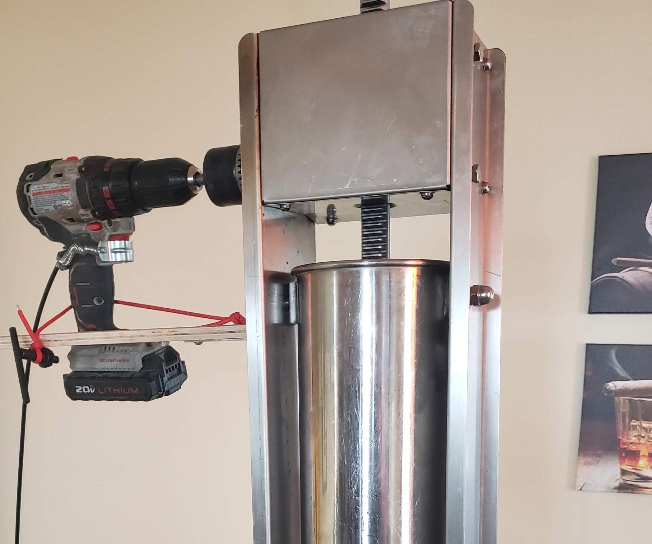 Motorize Your Sausage Stuffer With a Cordless Drill : 4 Steps ...
