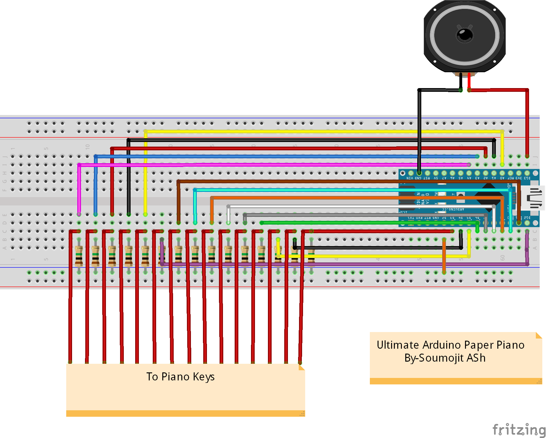 Ultimate Arduino Paper Piano : 5 Steps - Instructables