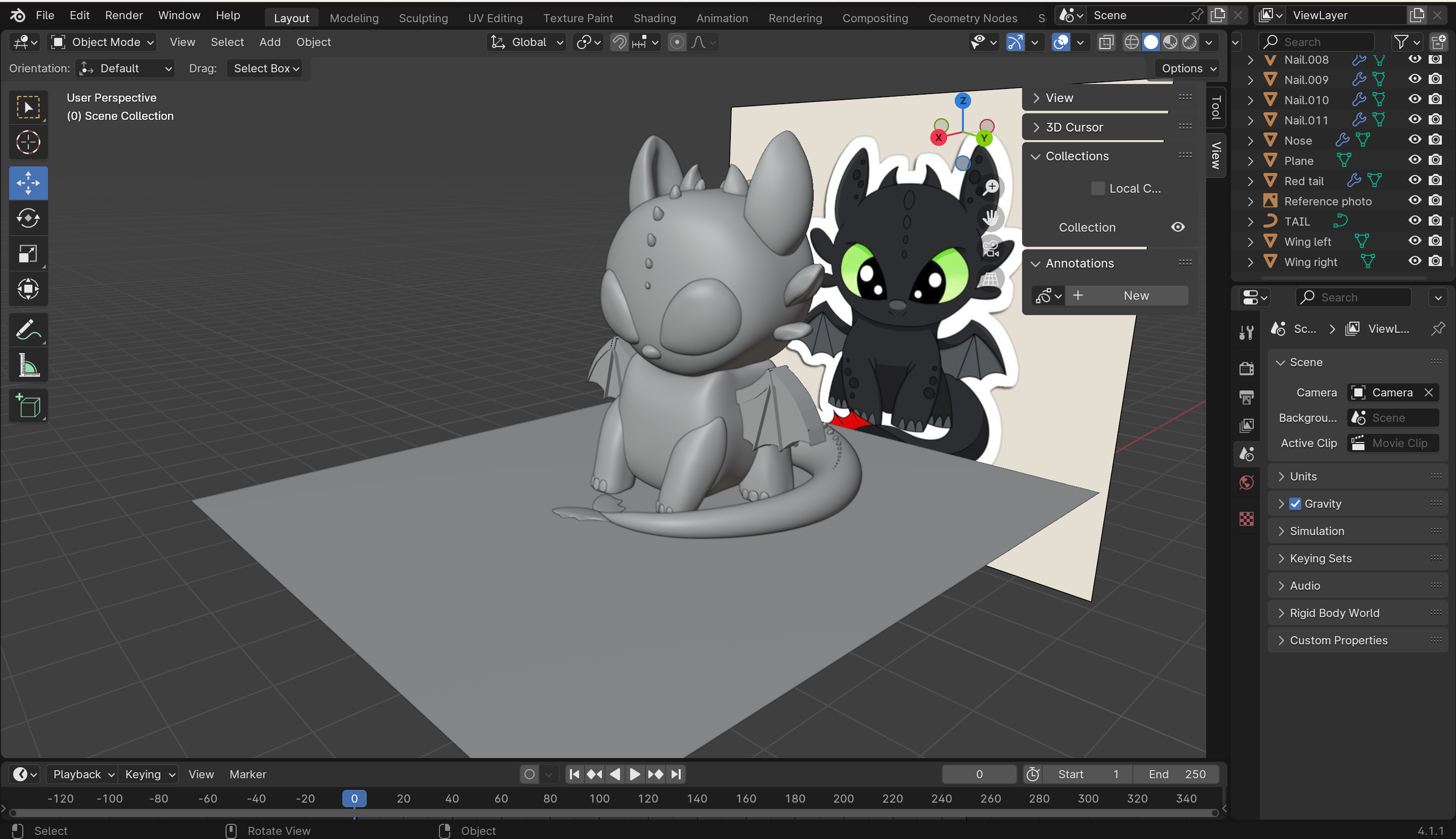 Cute Toothless Dragon 3d Printed Figure : 16 Steps (with Pictures ...