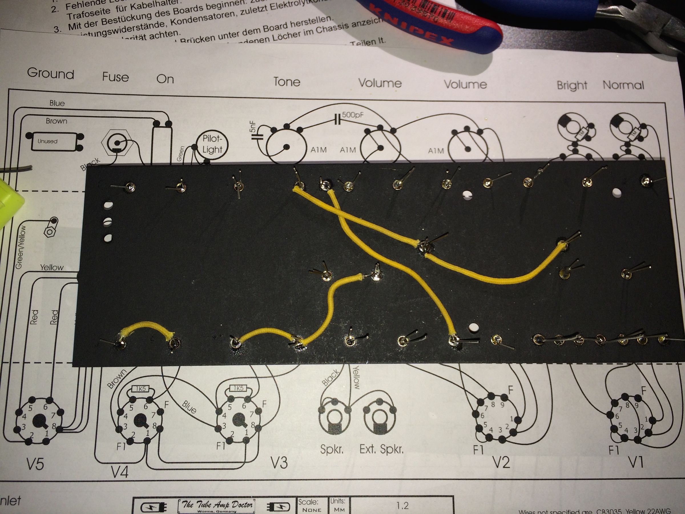 Fender Tweed Deluxe 5e3 Clone Build Based on TAD Tweed Deluxe Kit : 18 ...