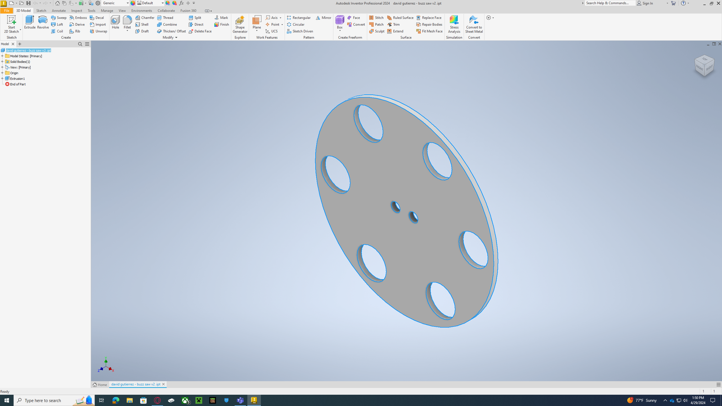 How to Resize Any Shape You Want on Auto Desk Inventor : 7 Steps ...