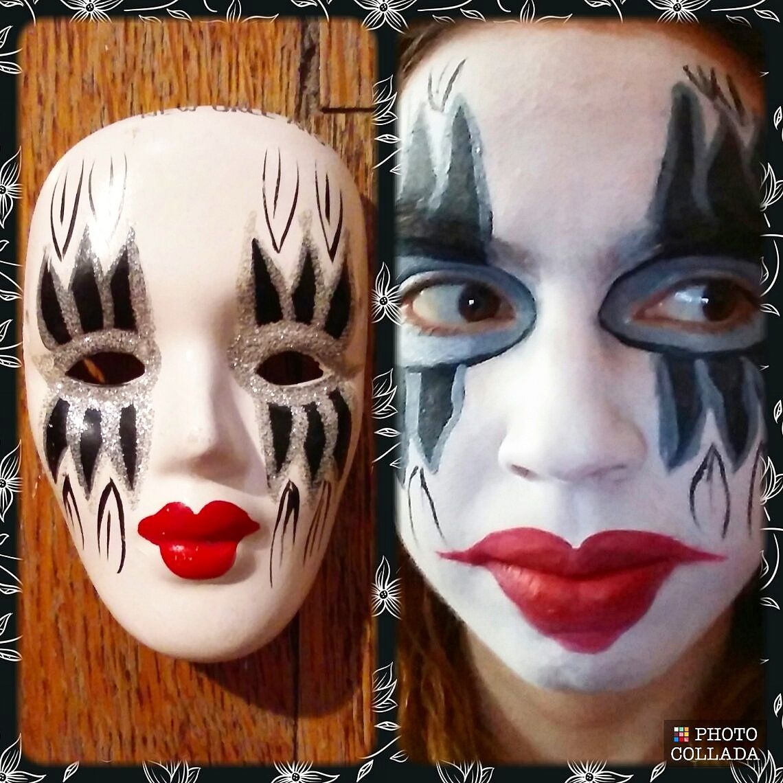 New Orleans Porcelain Mask Face Paint : 6 Steps (with Pictures ...