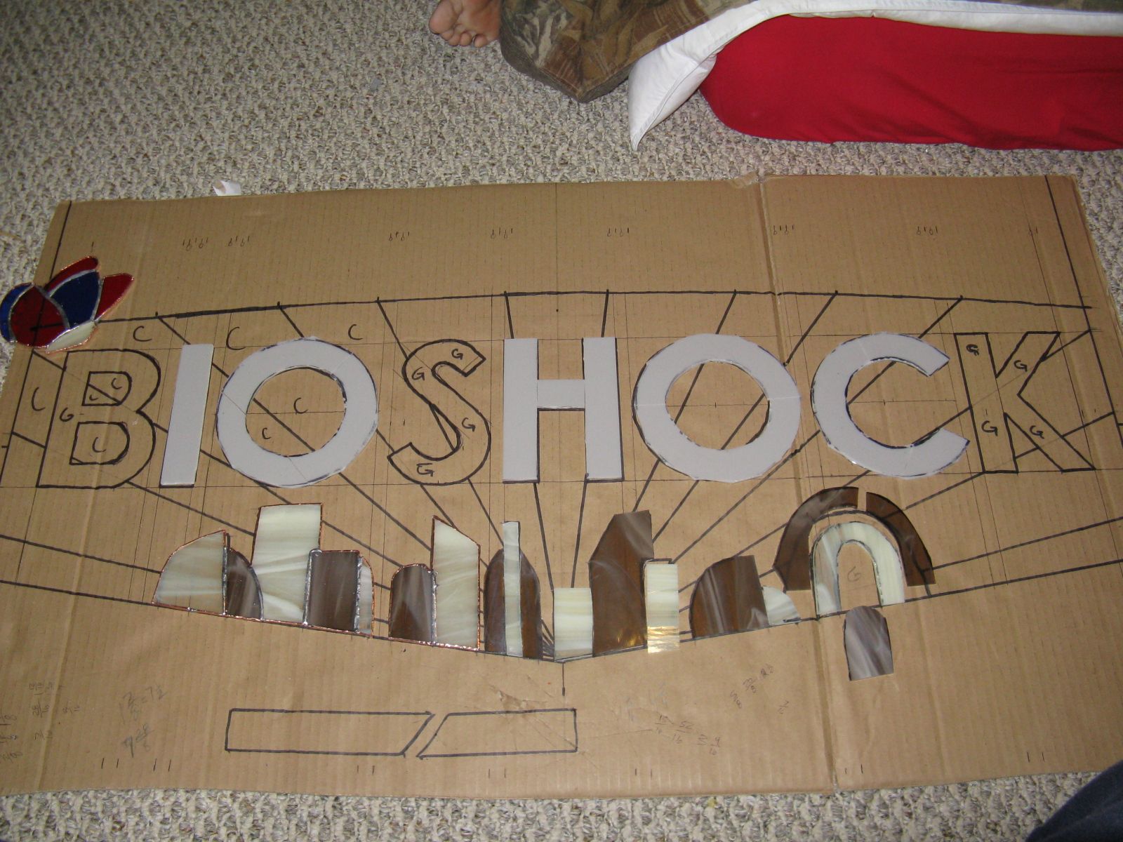 Bioshock Stained Glass Logo : 13 Steps (with Pictures) - Instructables