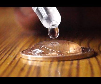 68 Drops of Water in a Coin Science Experiment - Instructables