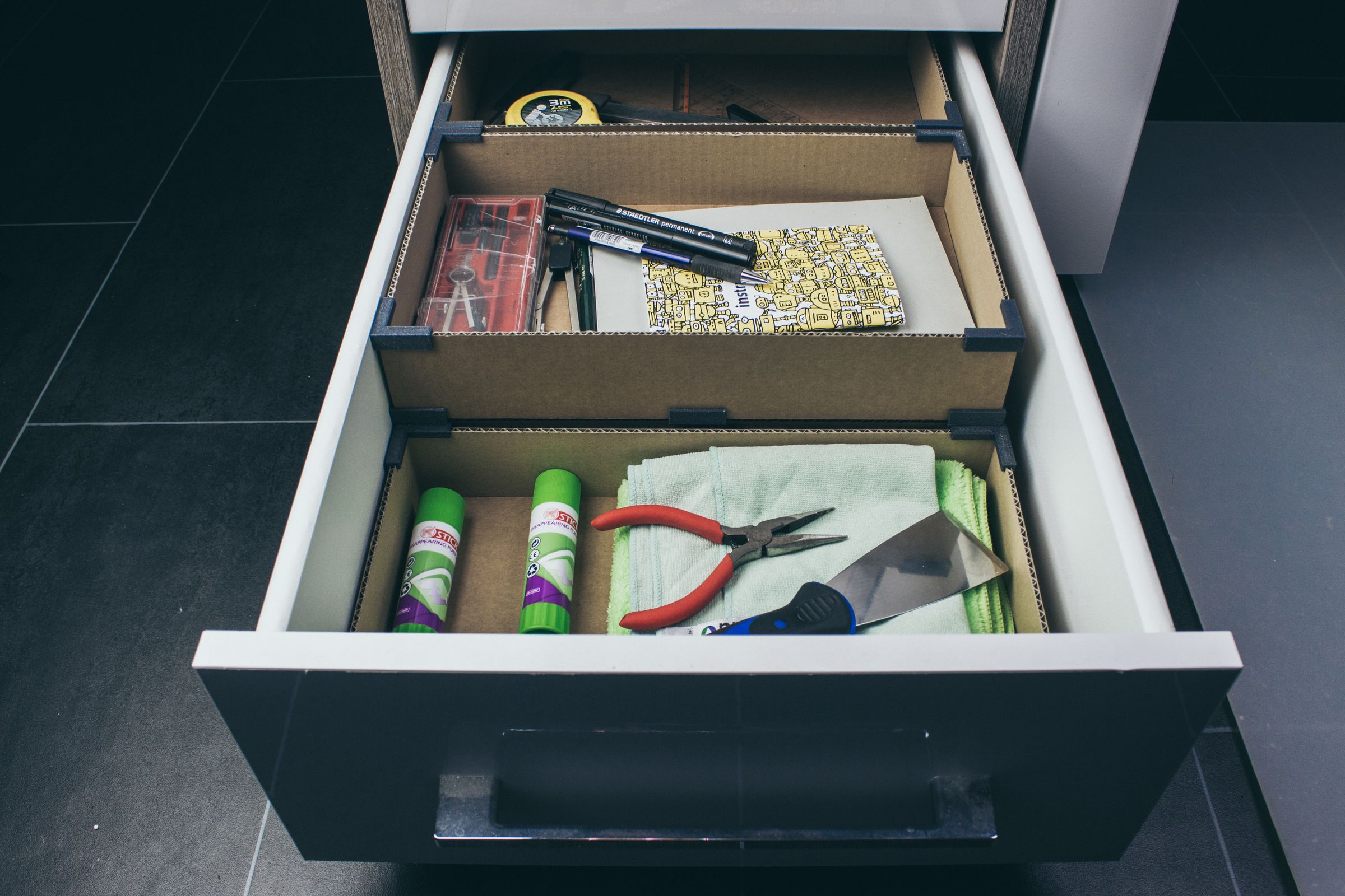 Storage Boxes Made Out of Cardboard and 3D Printed Parts (Update 2019 ...