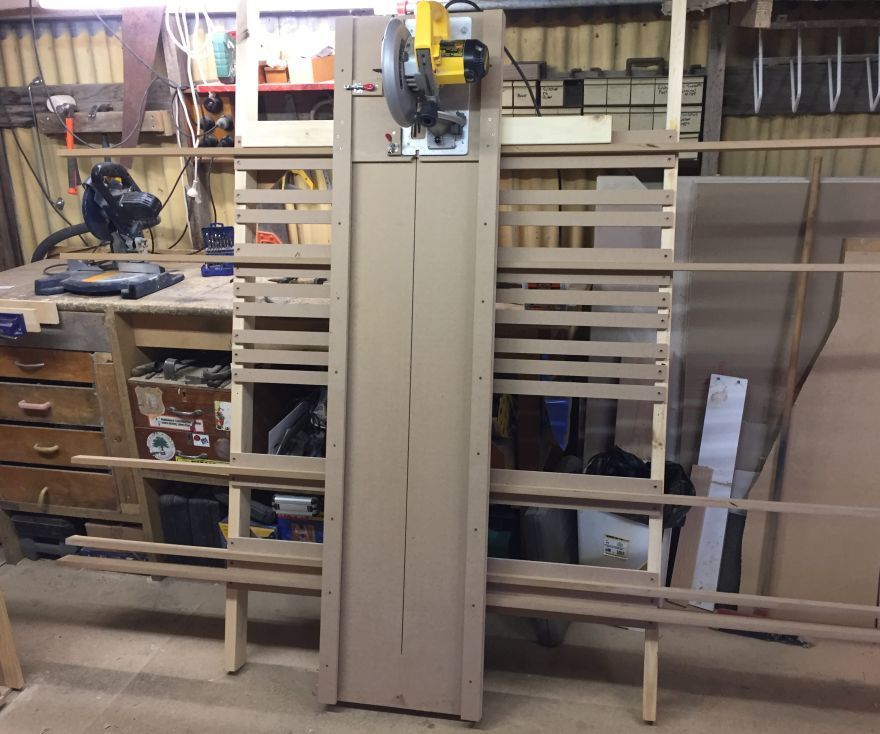 DIY Shop Built Flip Down Panel Saw for Under $50 in an Afternoon : 6 ...