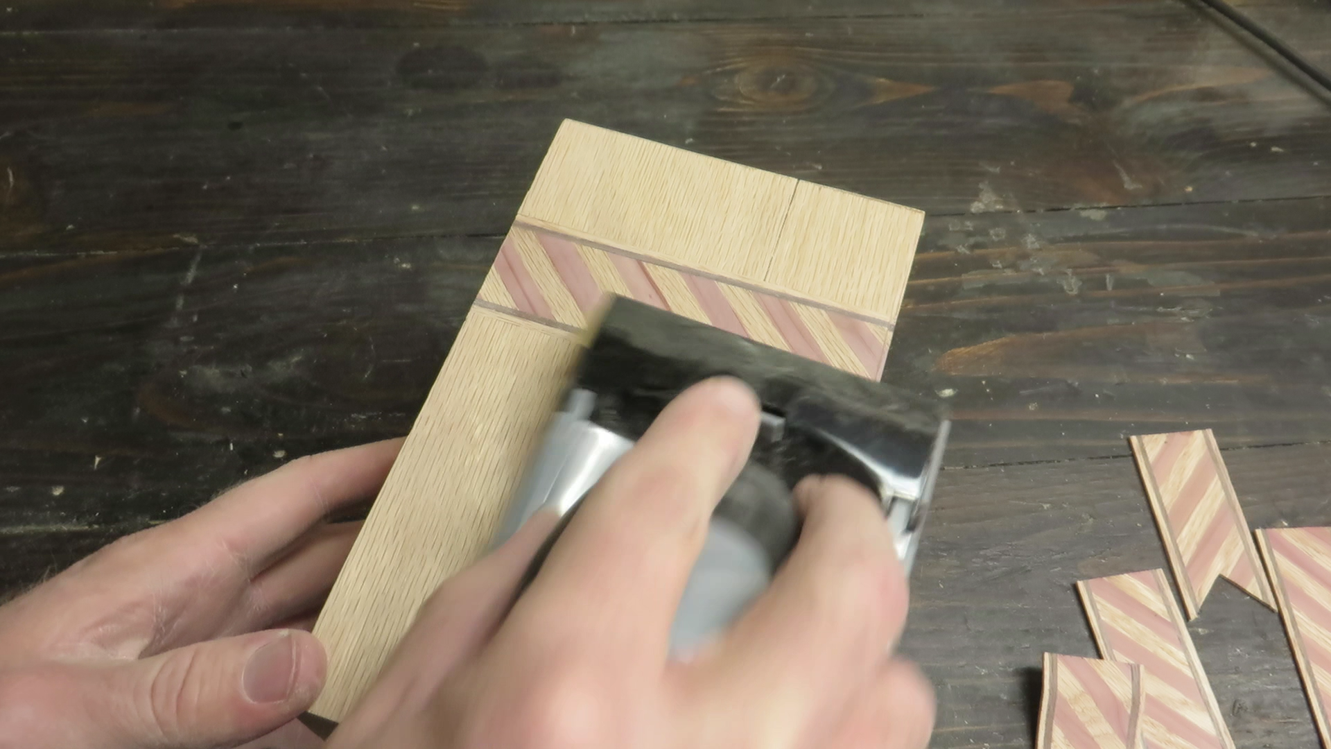 Ribbon Box With Candy Cane Striped Inlay : 10 Steps (with Pictures ...