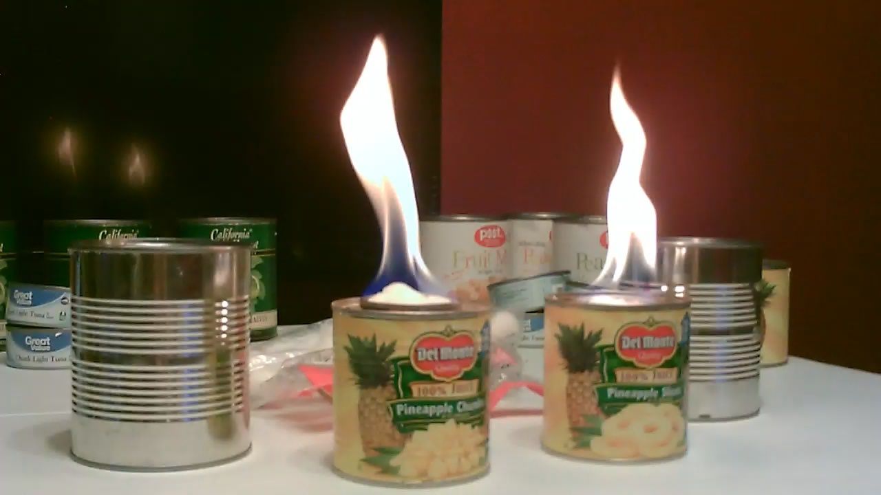 Steel Can Heater/Stove! the 'Cotton Ball' Heater/stove! - Easy DIY : 9 ...