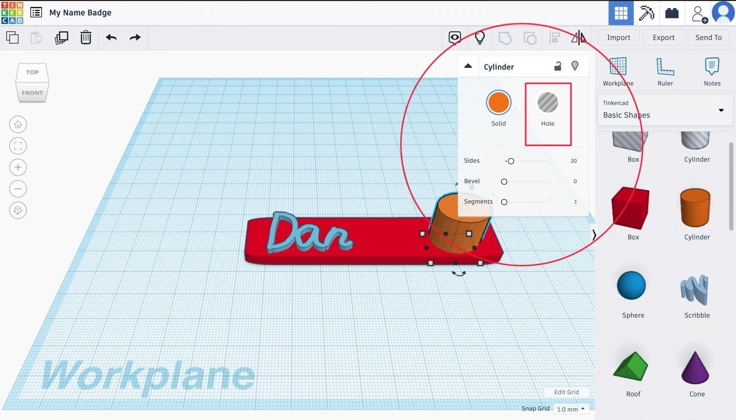How to Make Name Badge in Tinkercad : 6 Steps - Instructables