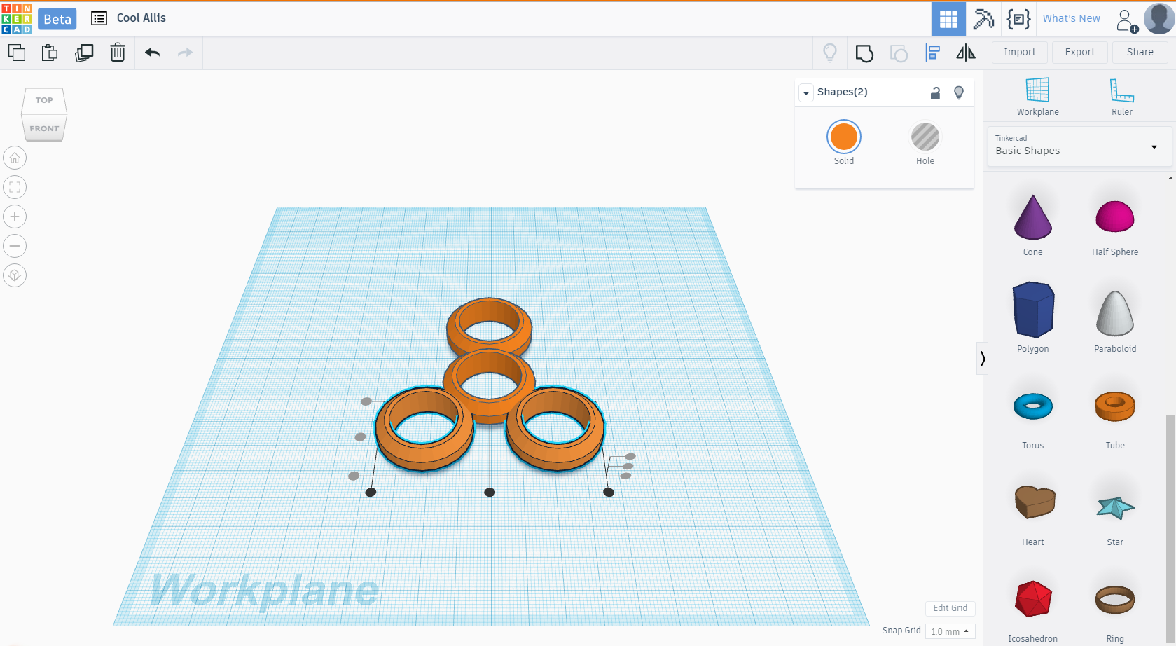 3d Printed Fidget Spinner Design Tinkercad : 5 Steps (with Pictures ...