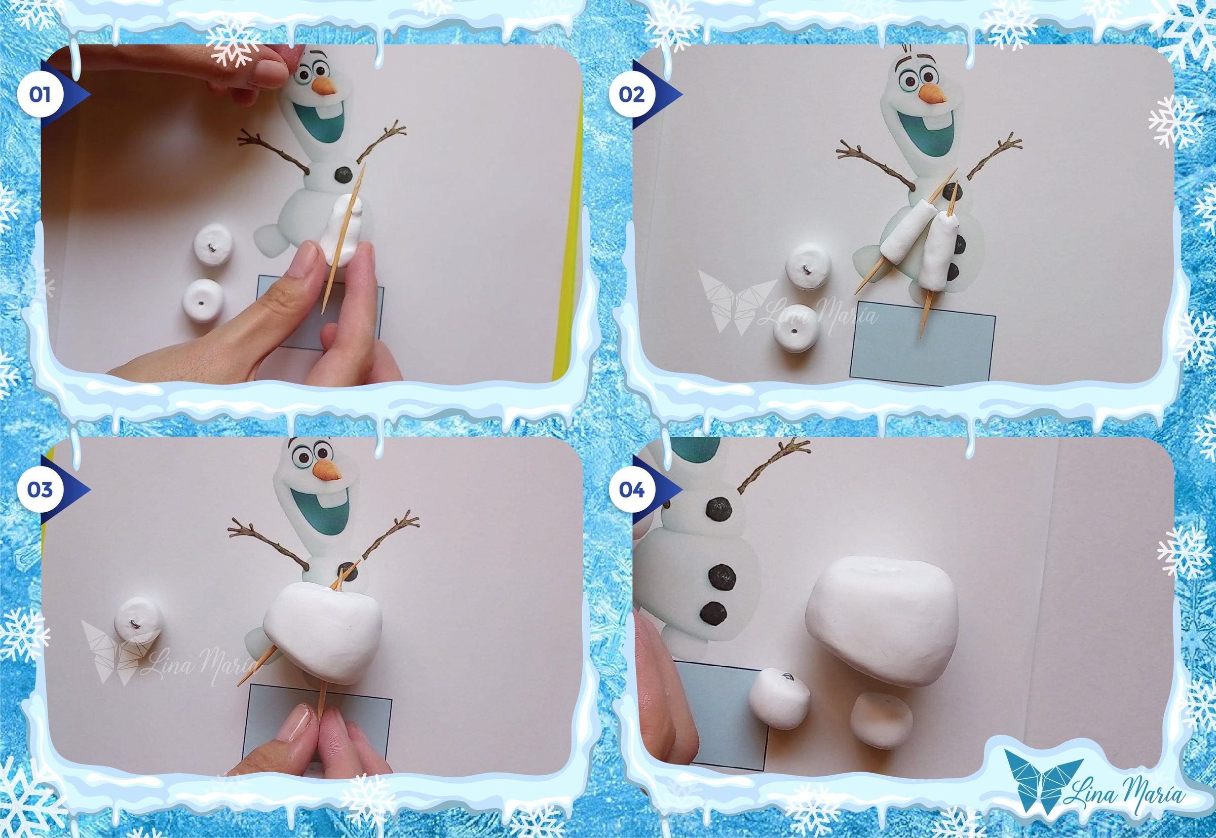 Melting OLAF - Push Puppet (FROZEN) : 21 Steps (with Pictures ...