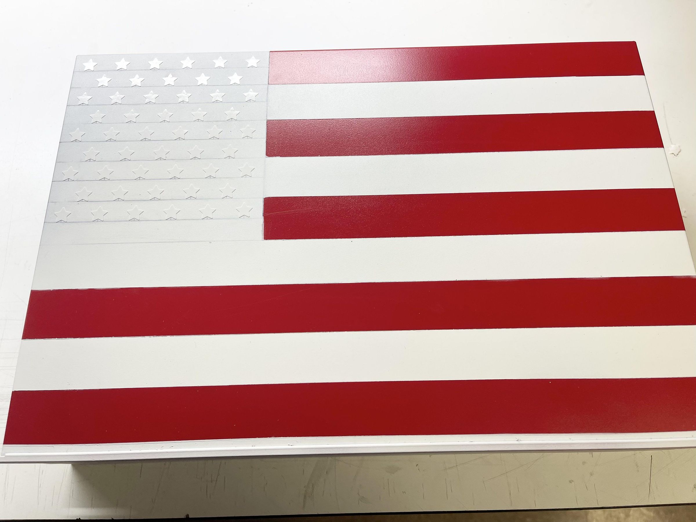 How to Paint the USA Flag on a Rack Mount Enclosure : 5 Steps (with ...