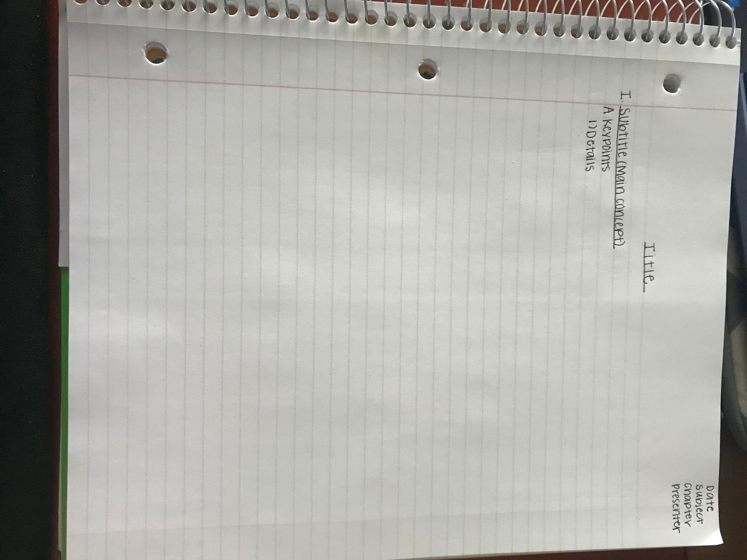 HOW TO TAKE EFFECTIVE OUTLINE NOTES : 10 Steps - Instructables