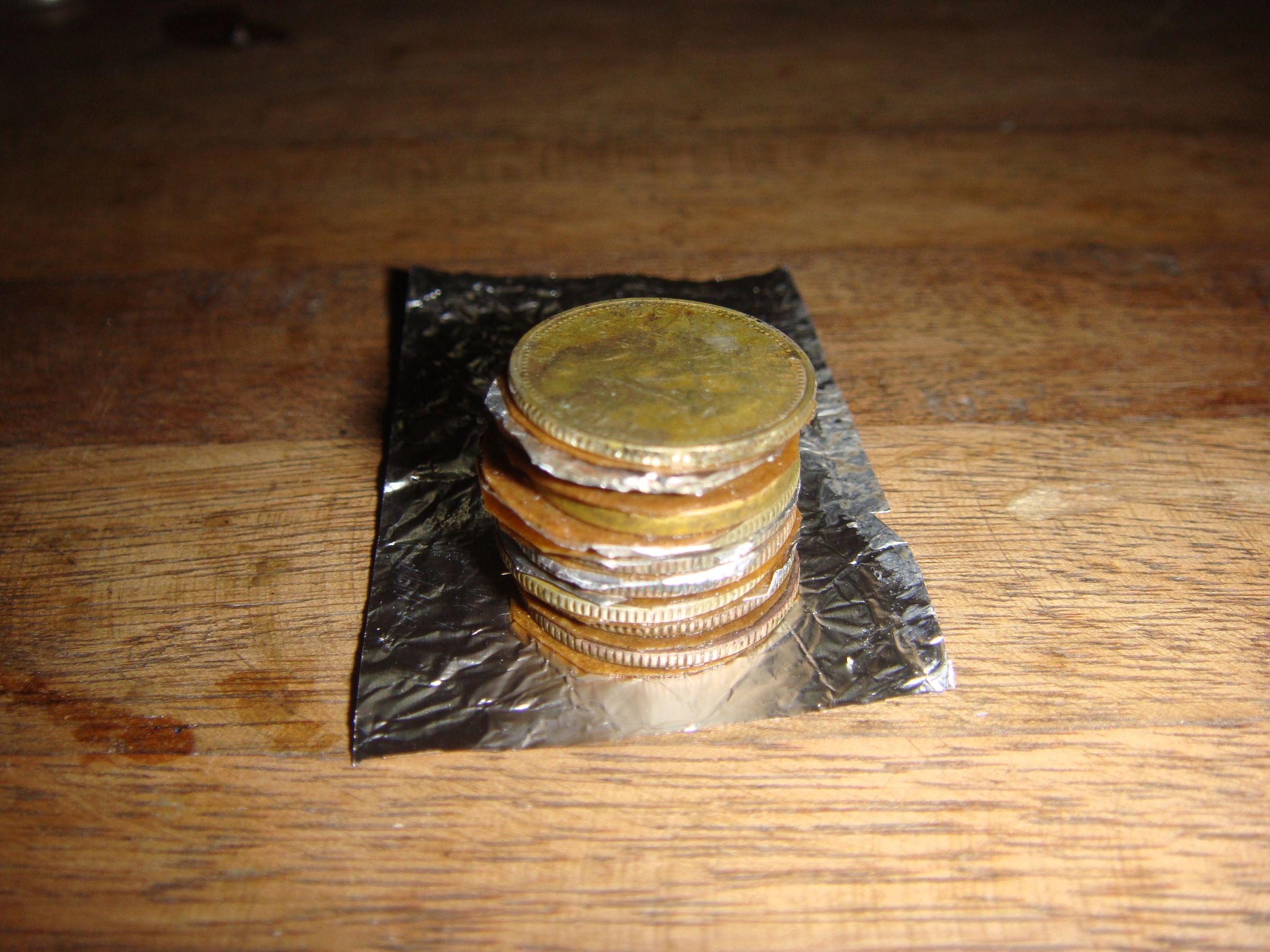 Battery Out of Coins and Foil : 7 Steps - Instructables