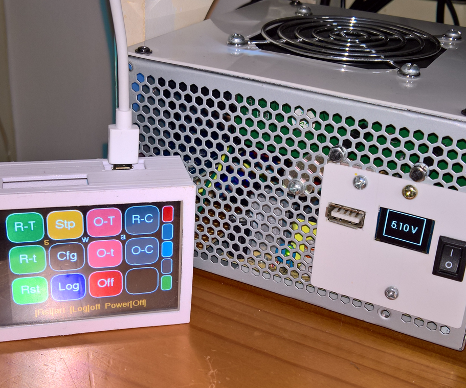 A Raspberry Pi PC-PSU Desktop Computer With Hard Disk, Fan, PSU and On ...