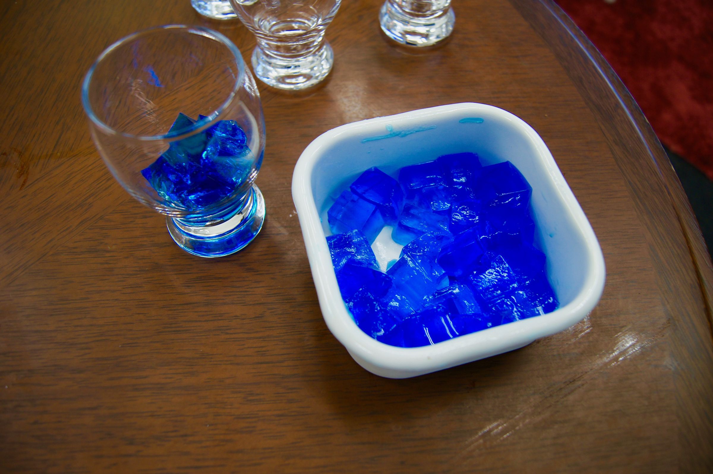 Blue Jello Cubes
