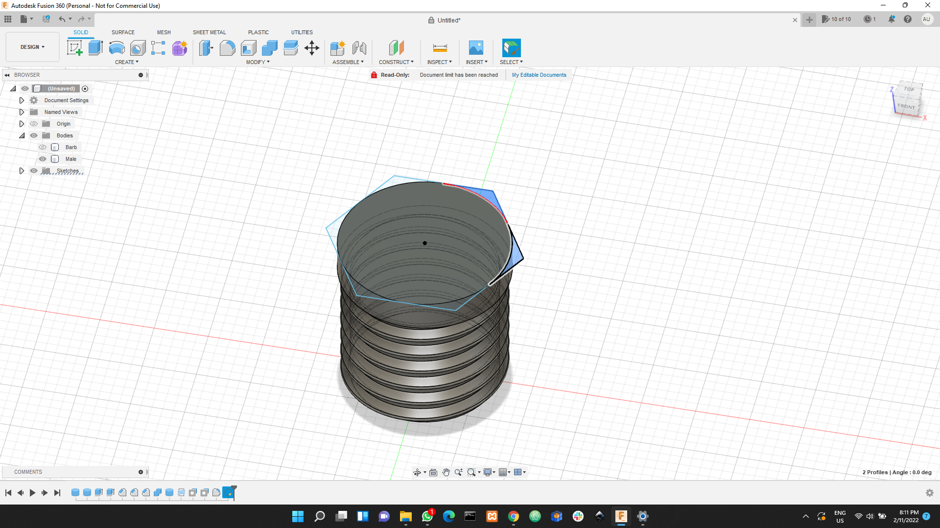 3D Printed Fittings for Silicone Tubing (Fusion 360) : 8 Steps (with ...