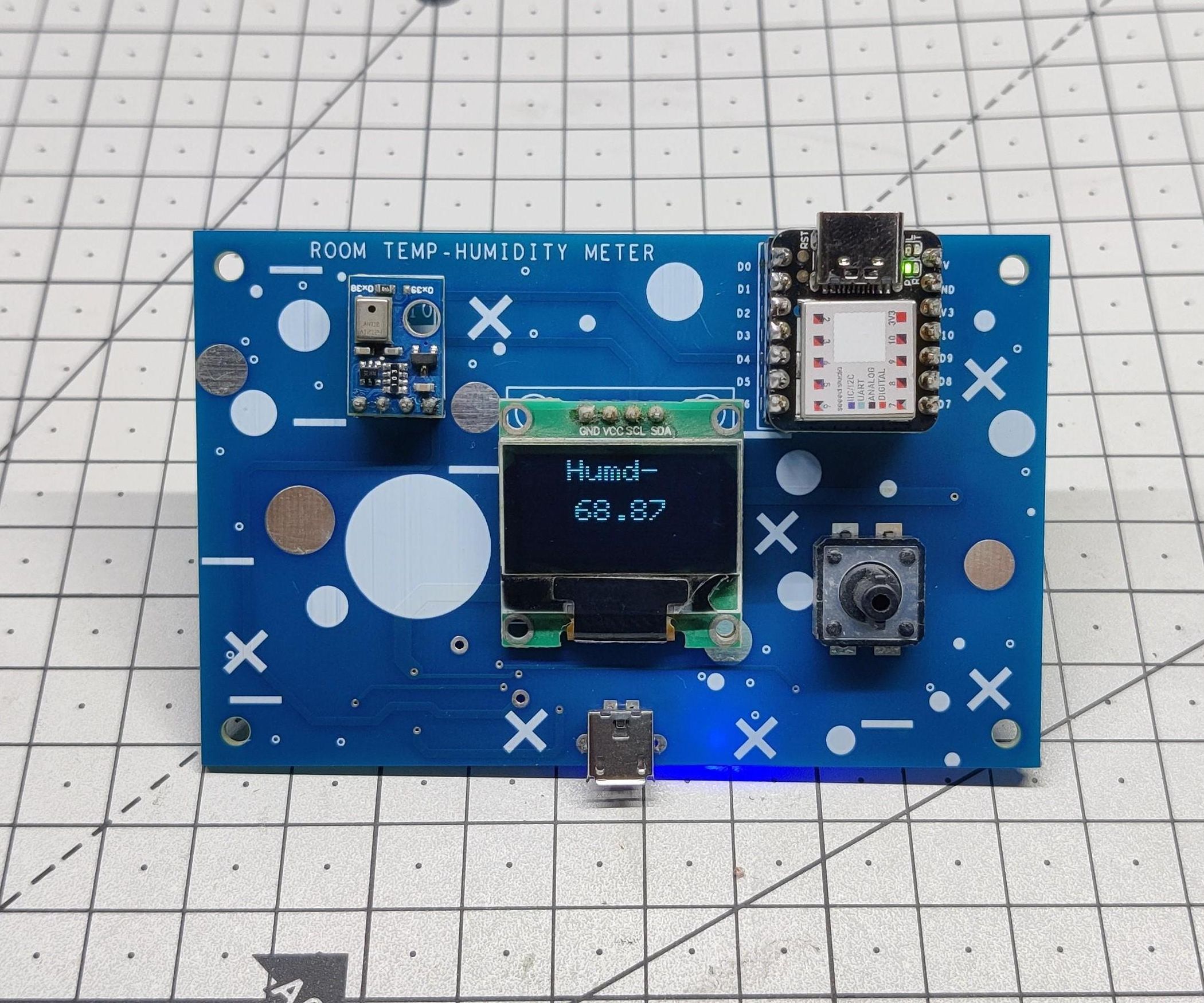 XIAO Room TEMP and HUMIDITY Meter : 7 Steps (with Pictures) - Instructables