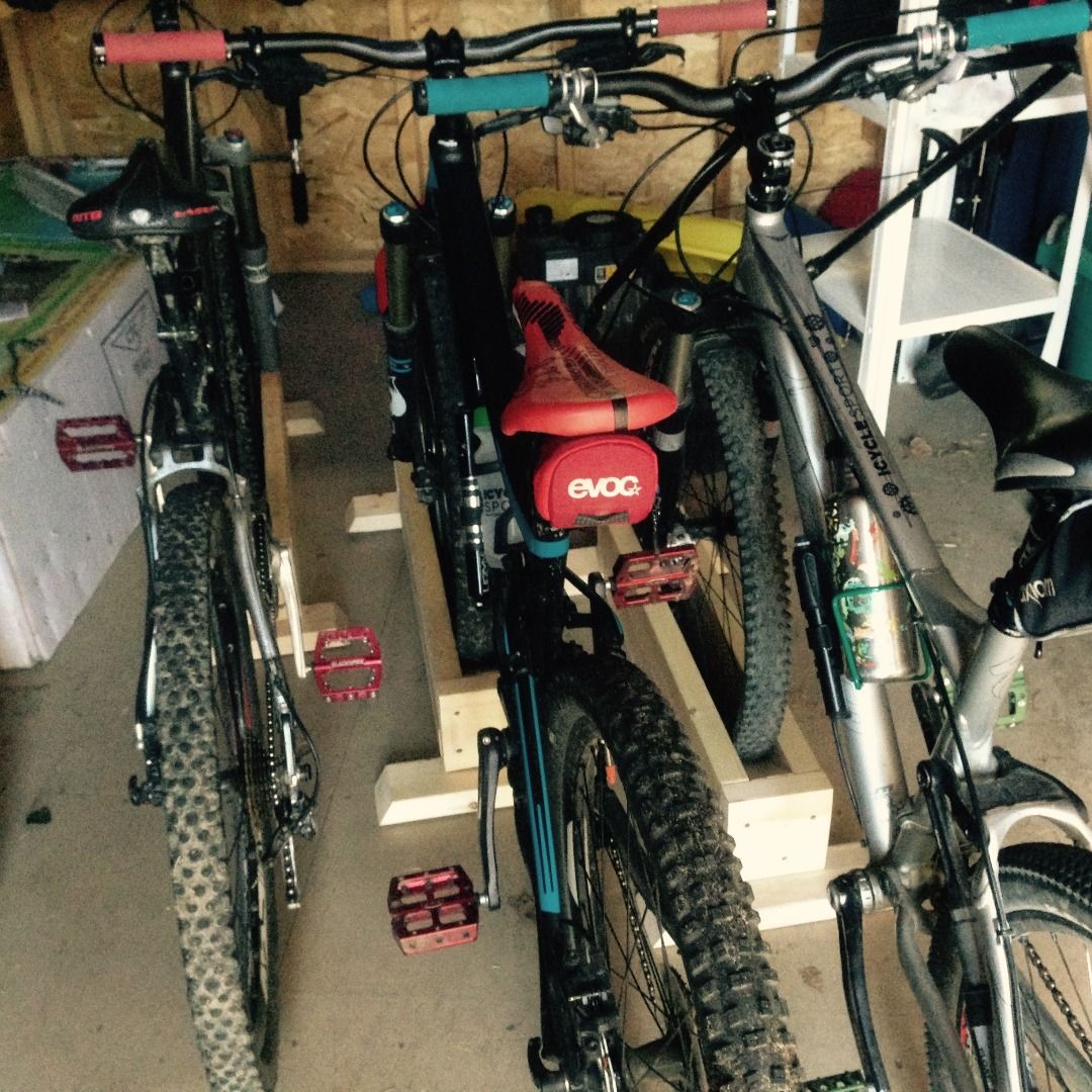 Scrap Wood Bike Stand (self Supporting) : 10 Steps (with Pictures ...