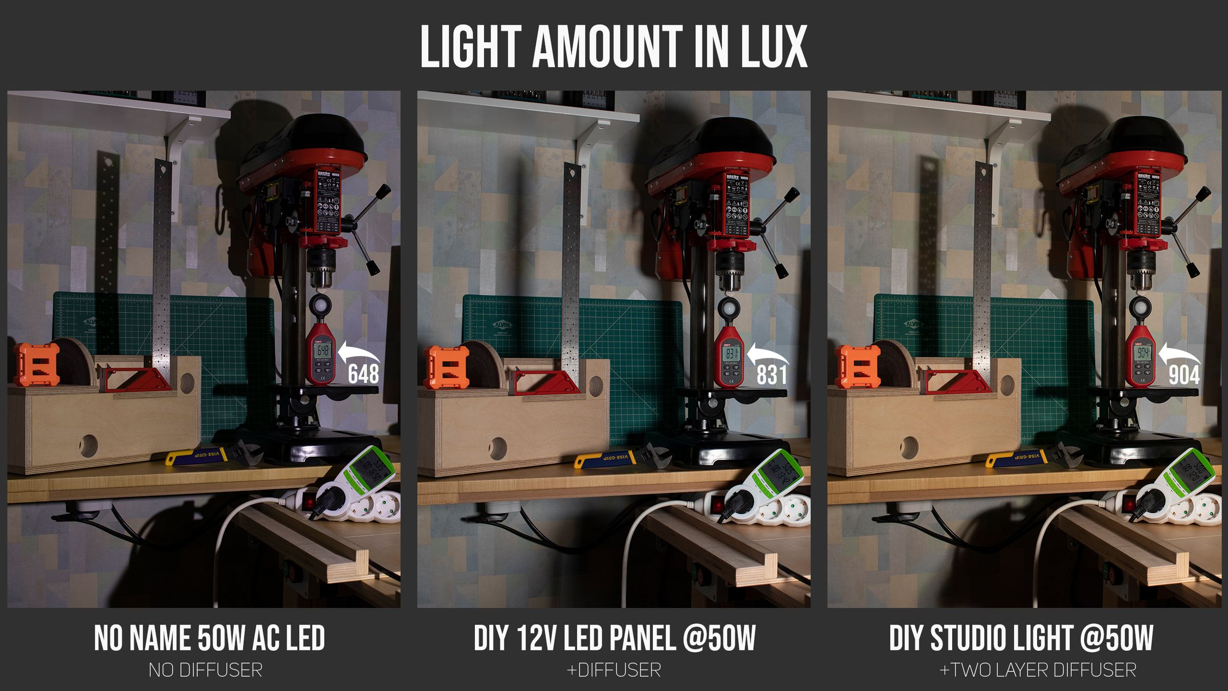 DIY FLOODLIGHT W/AC LEDs (+EFFICIENCY VS DC LEDs) : 21 Steps (with ...