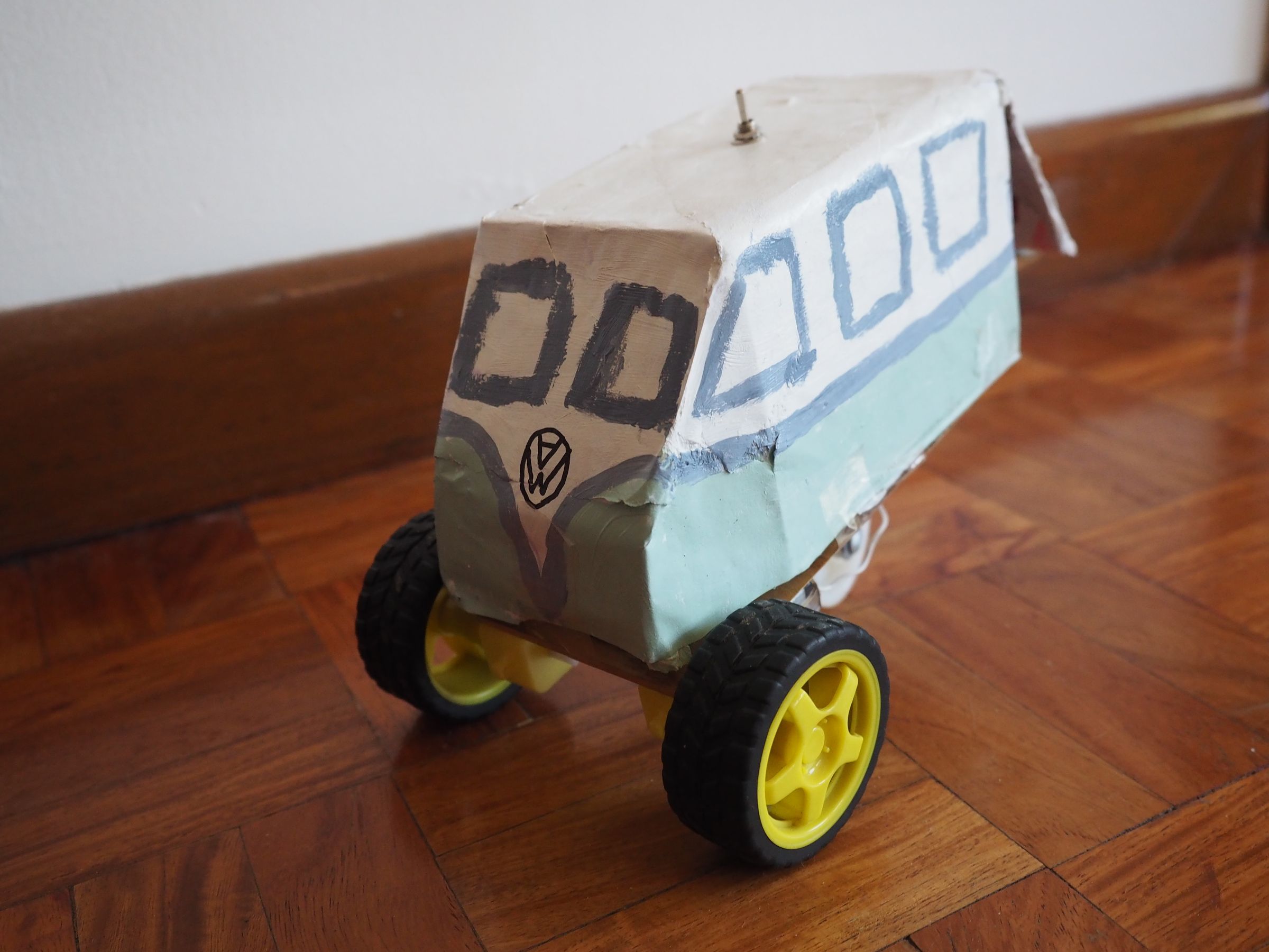 Easy Cardboard Motor Driven Car! : 4 Steps - Instructables
