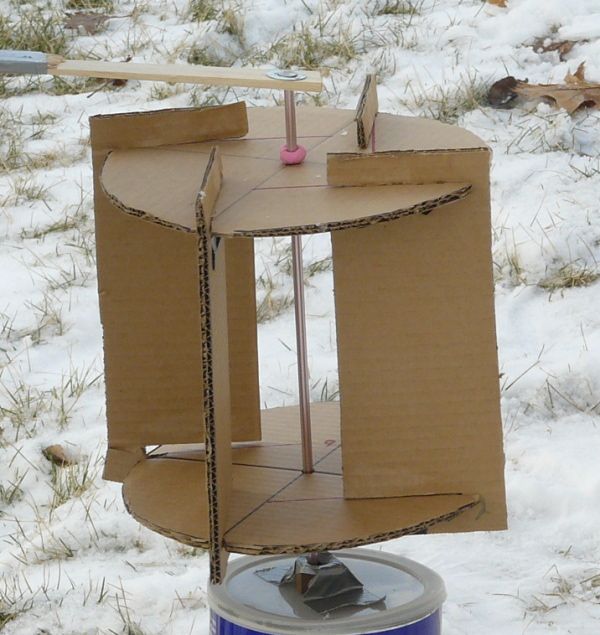 Cardboard Savonius Wind Turbine : 6 Steps (with Pictures) - Instructables